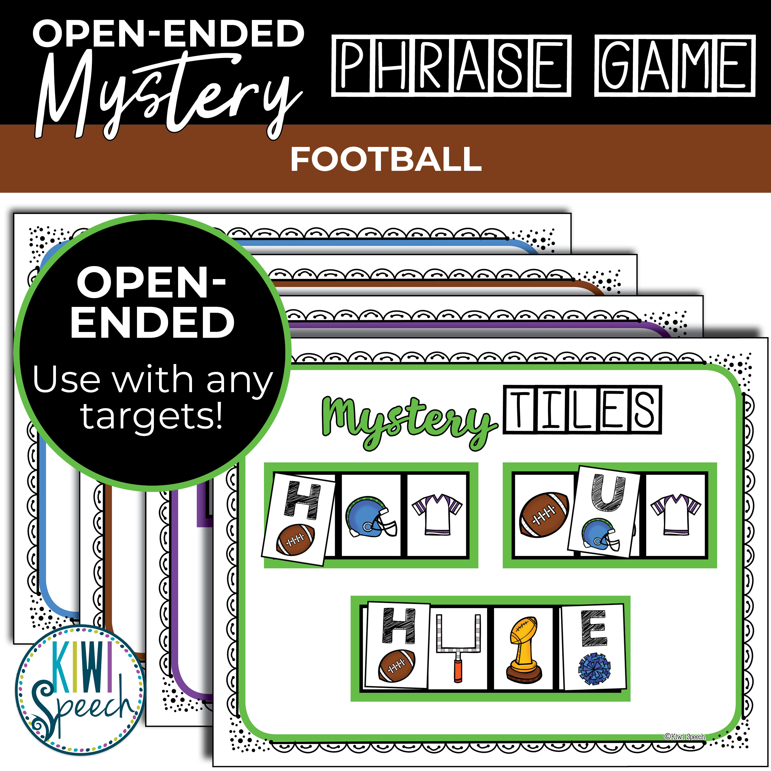 Open Ended Reinforcer Game for Any Goal in Speech Therapy - Football ...