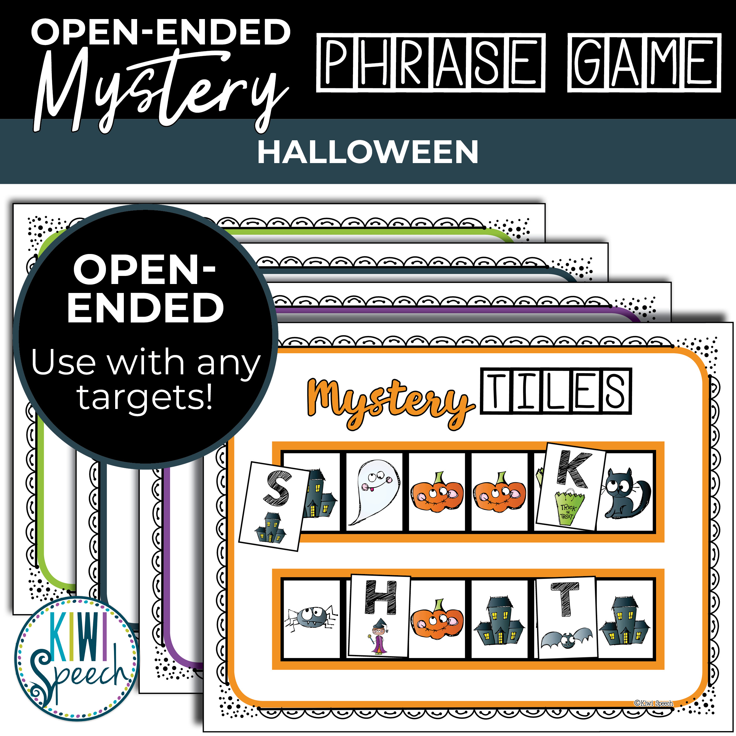 Open Ended Reinforcer Game for Any Goal in Speech Therapy - Halloween ...