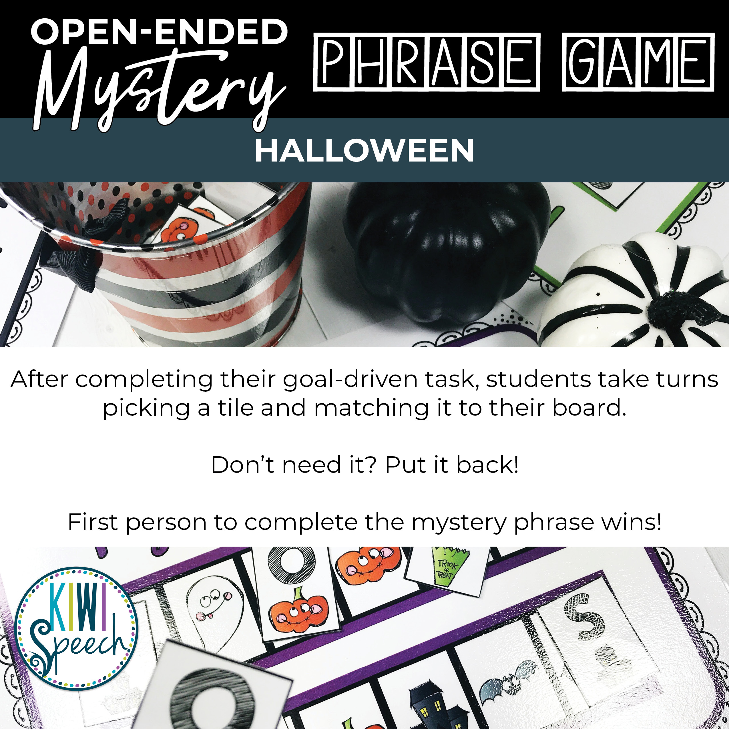 Open Ended Reinforcer Game for Any Goal in Speech Therapy - Halloween ...