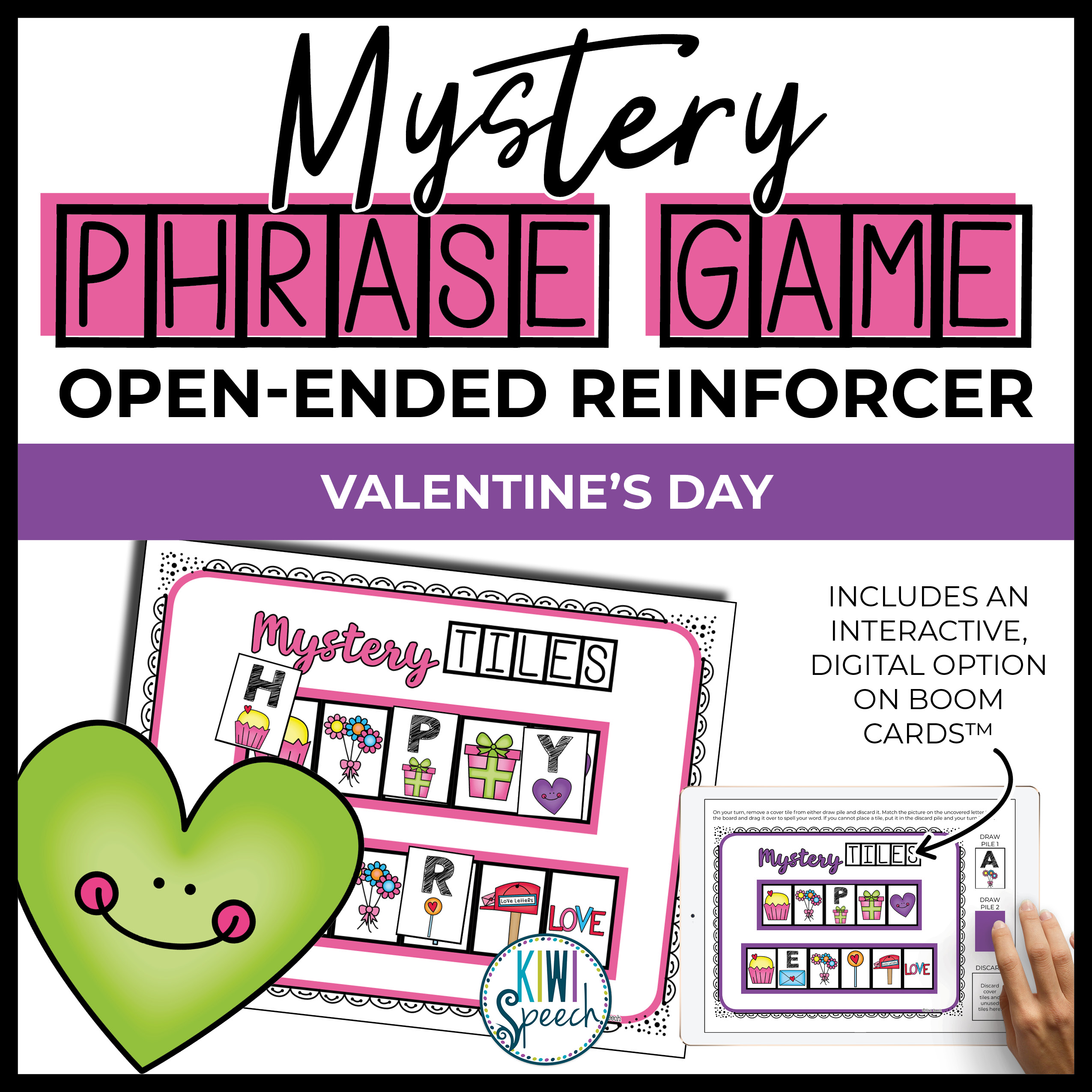 Open Ended Reinforcer Game for Any Goal in Speech Therapy - Valentine's ...