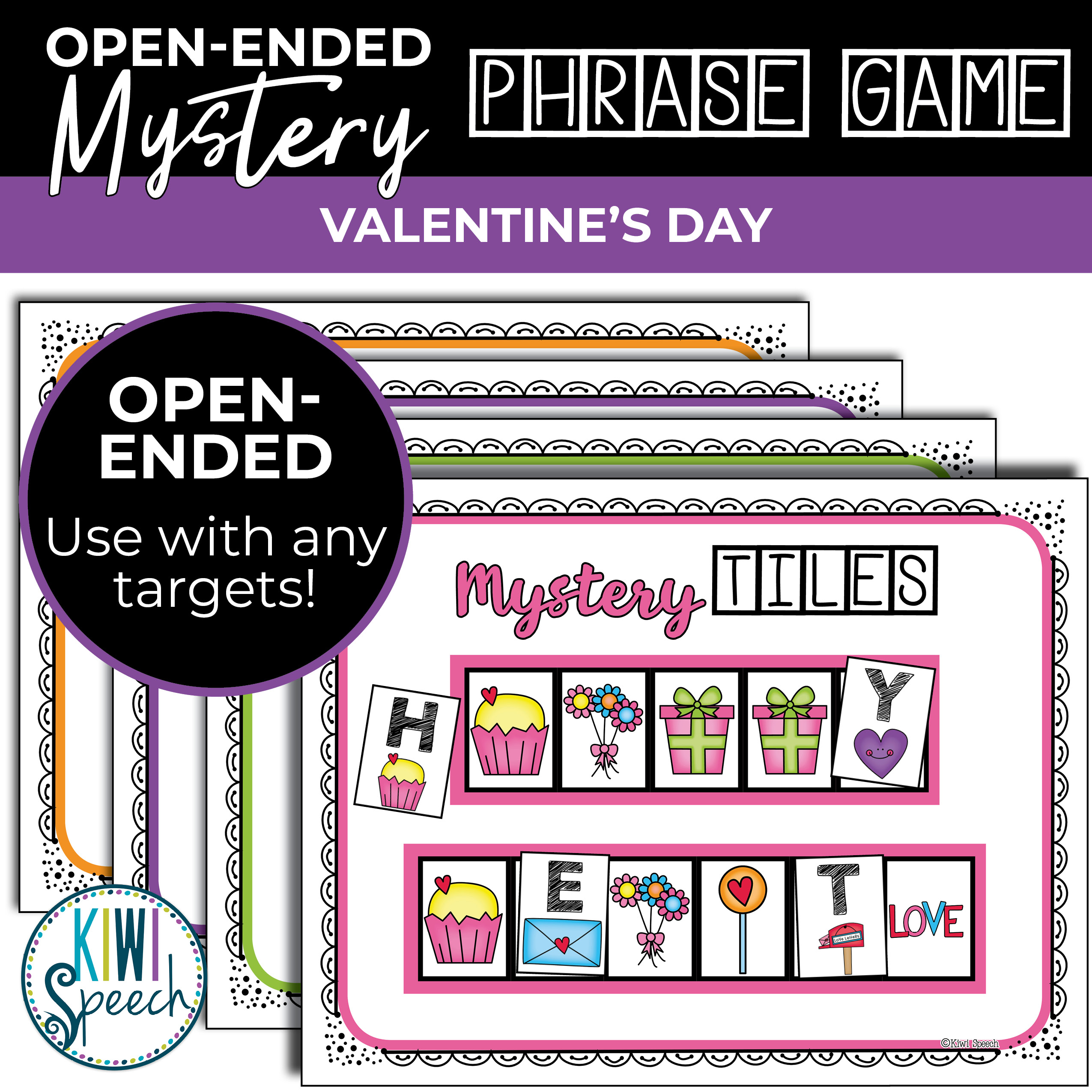 Open Ended Reinforcer Game for Any Goal in Speech Therapy - Valentine's ...