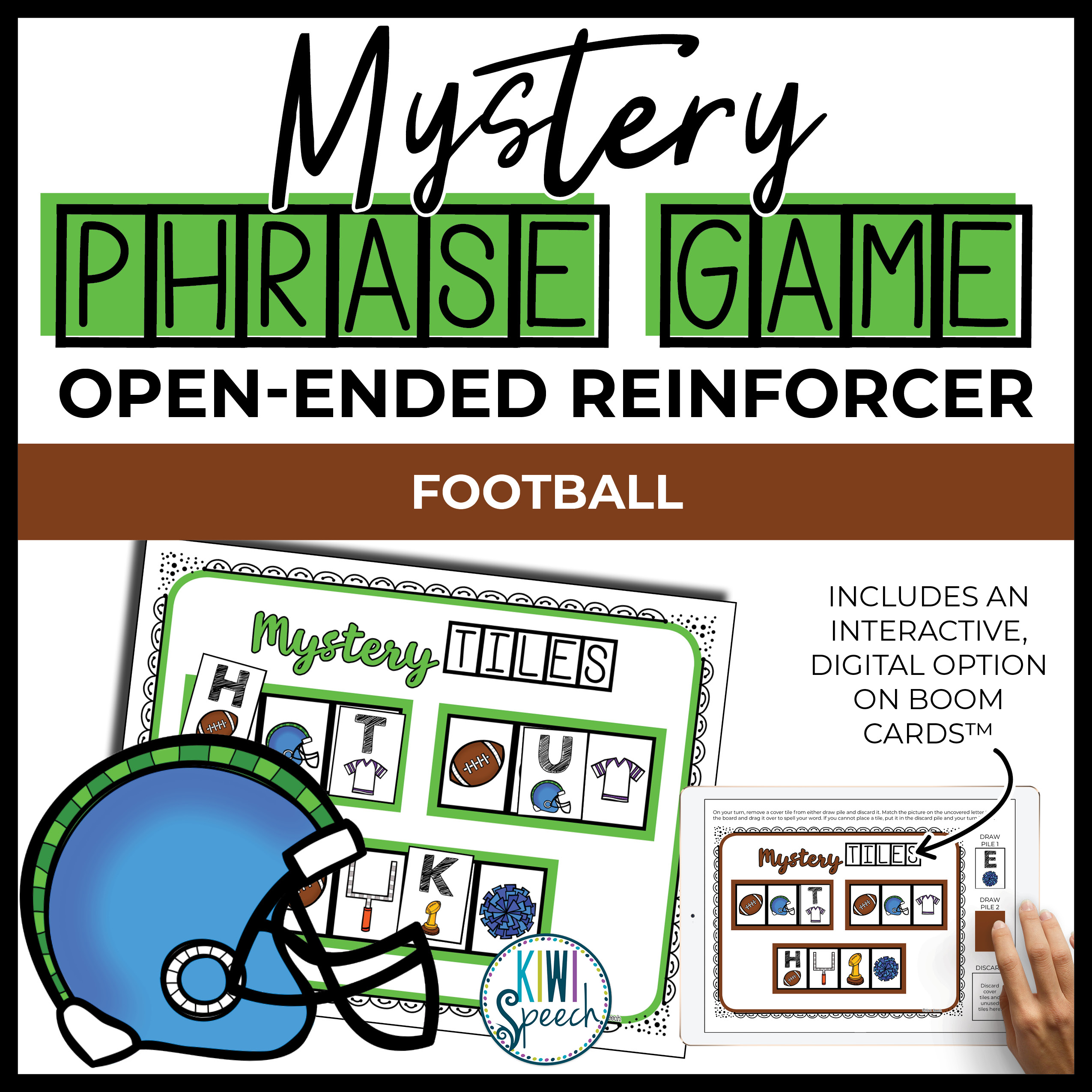 Open Ended Reinforcer Game for Any Goal in Speech Therapy - Football ...