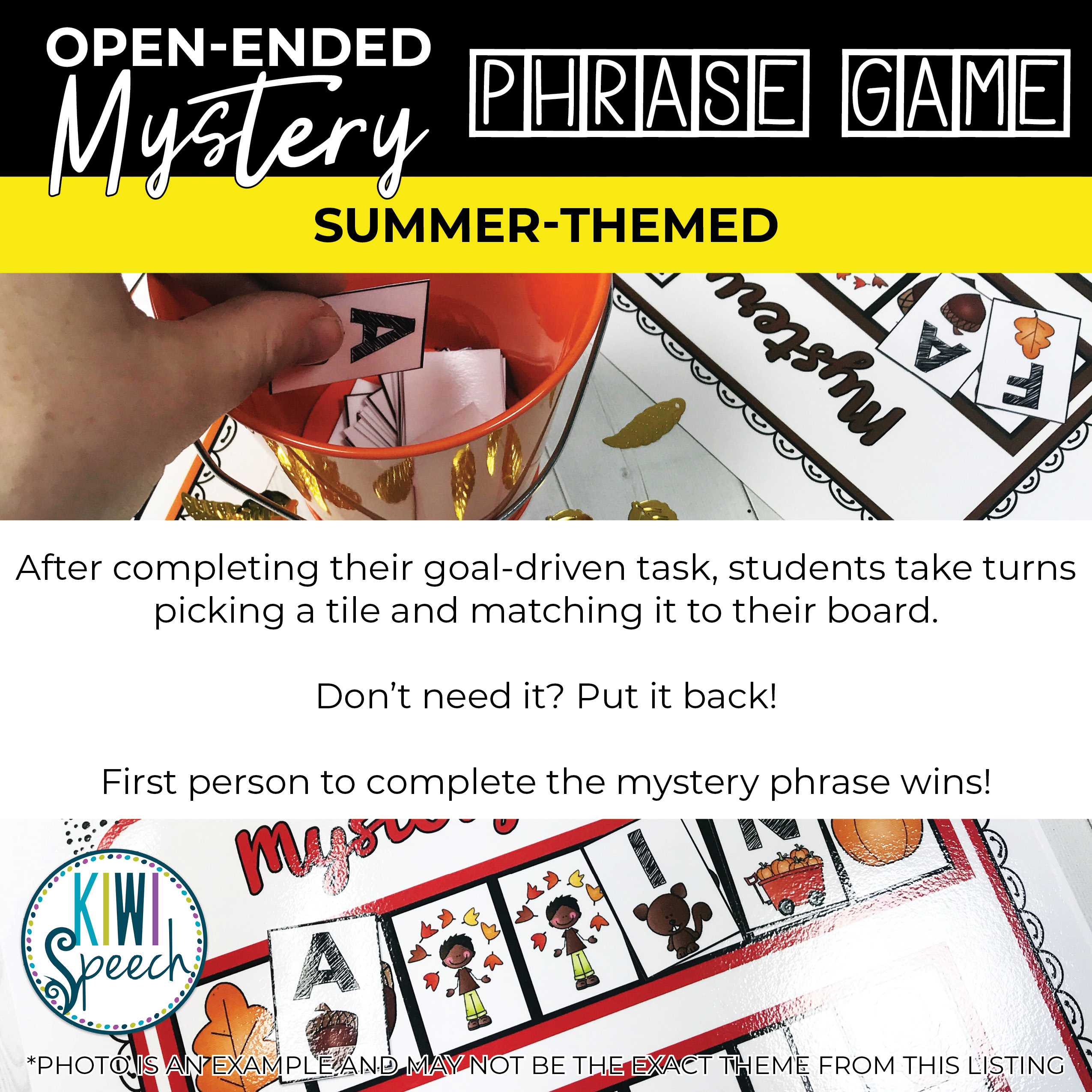Open Ended Reinforcer Game for Any Goal in Speech Therapy - Summer ...