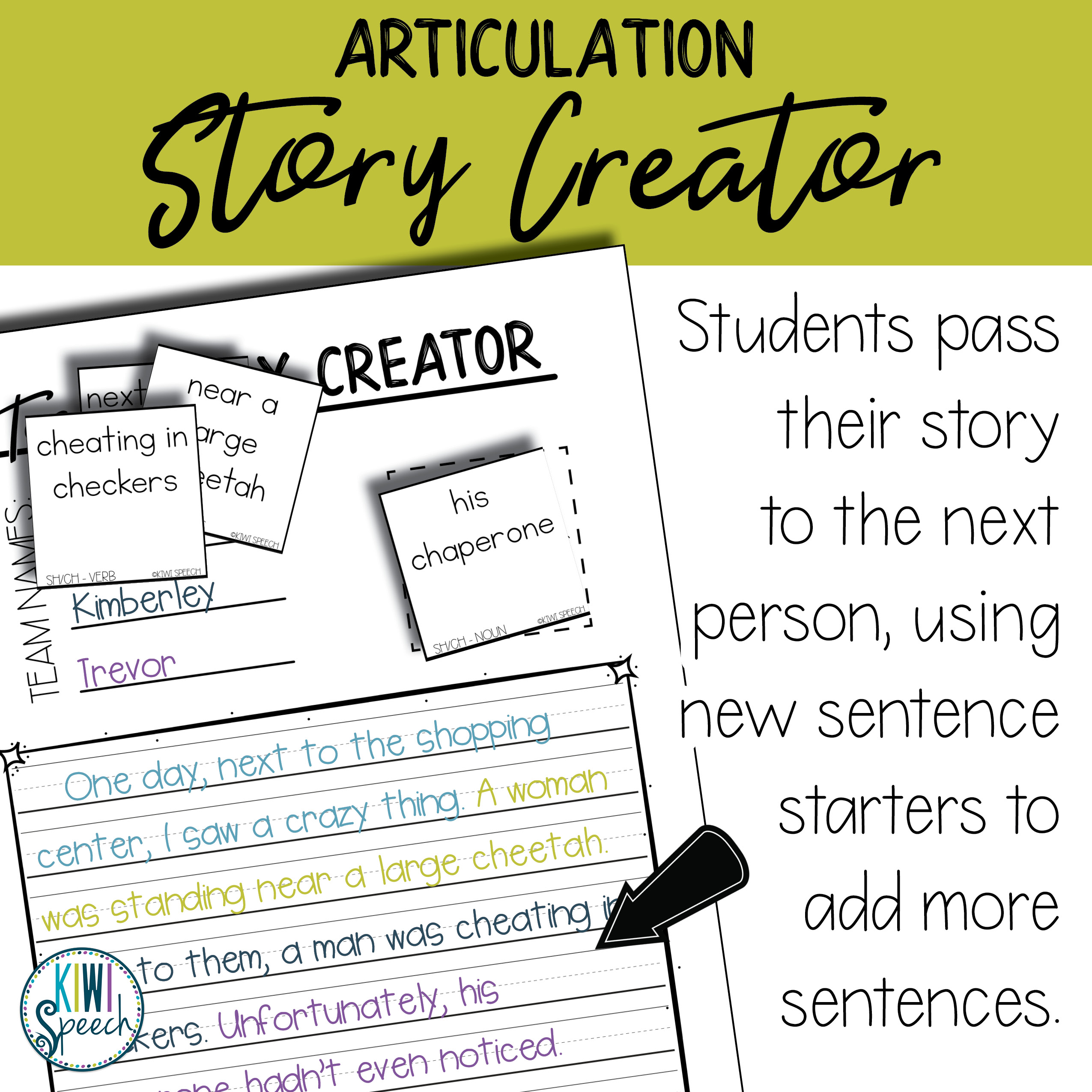 Articulation Story Creator - A Group Speech and Language Writing ...