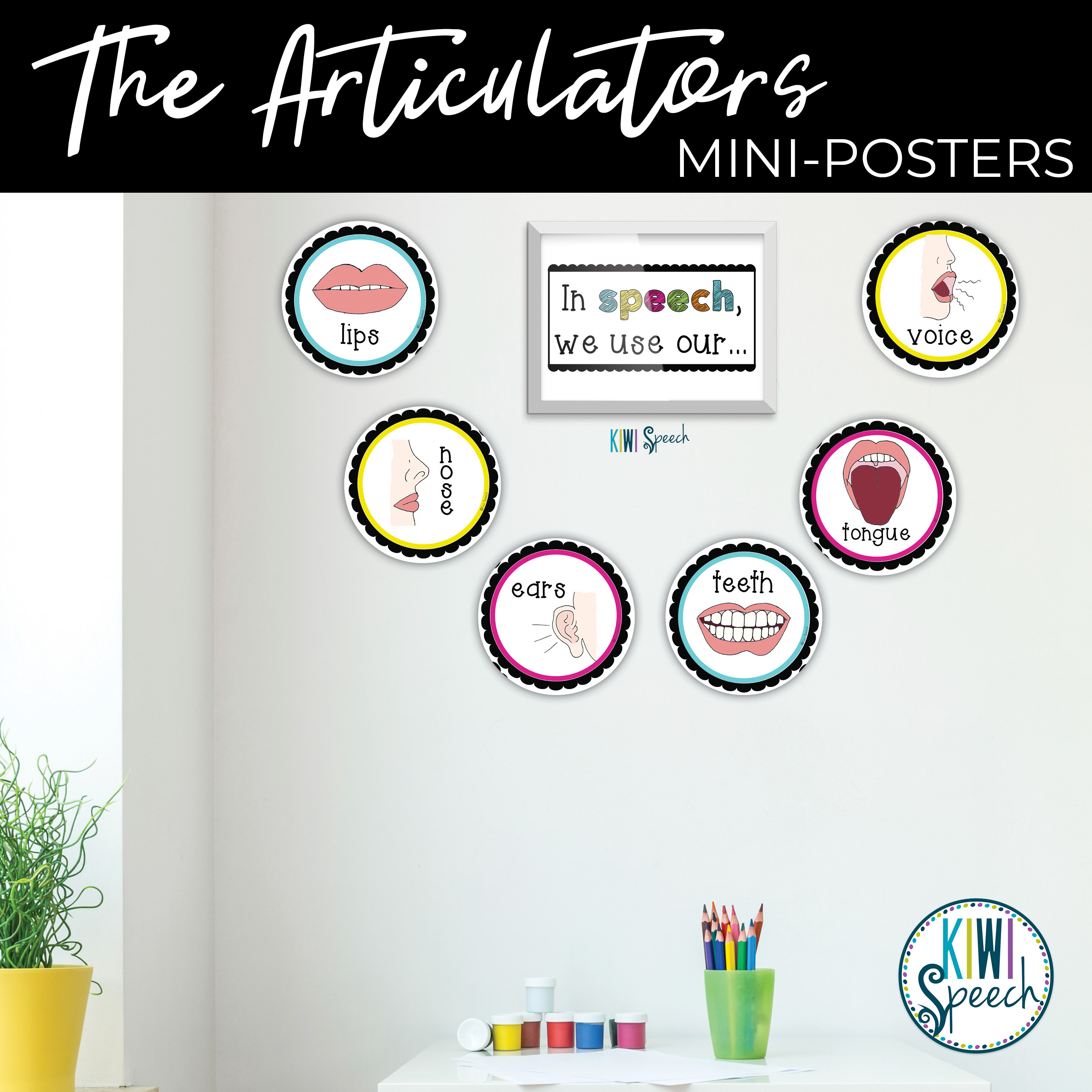 The Articulators Visual Aid Posters - Functional Speech Therapy Room ...