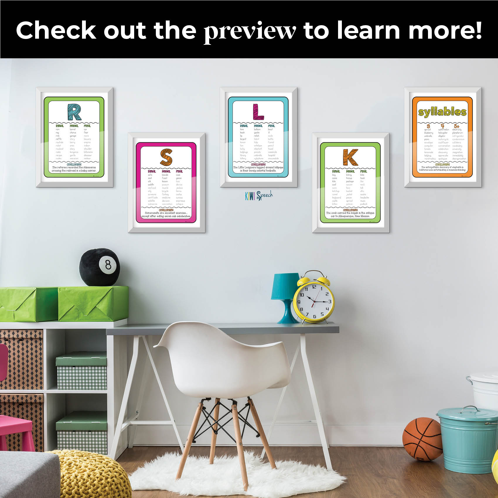 Articulation Speech Sound Posters for Speech Therapy Room Decor ...
