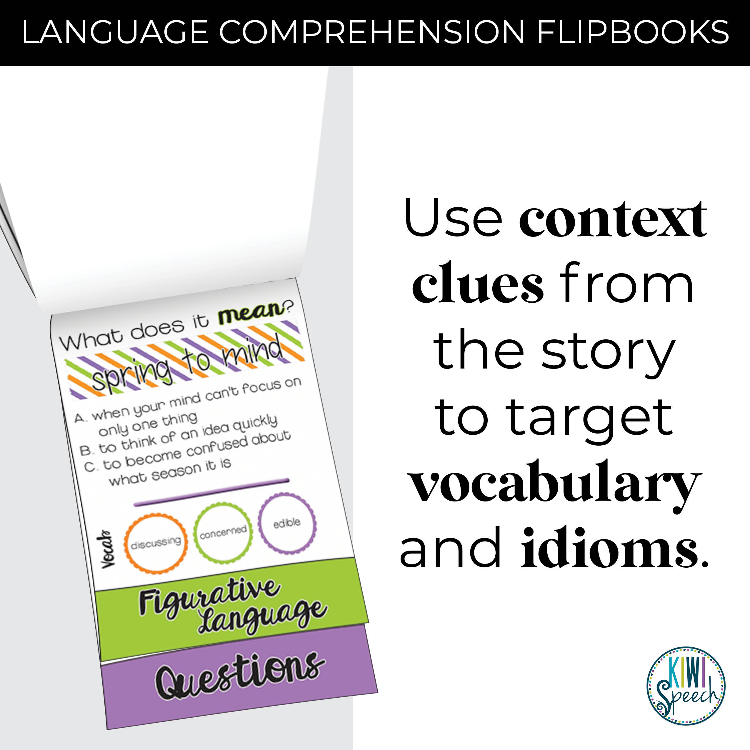 Spring Language Passages - Flip Books for Vocabulary, Idioms, and ...