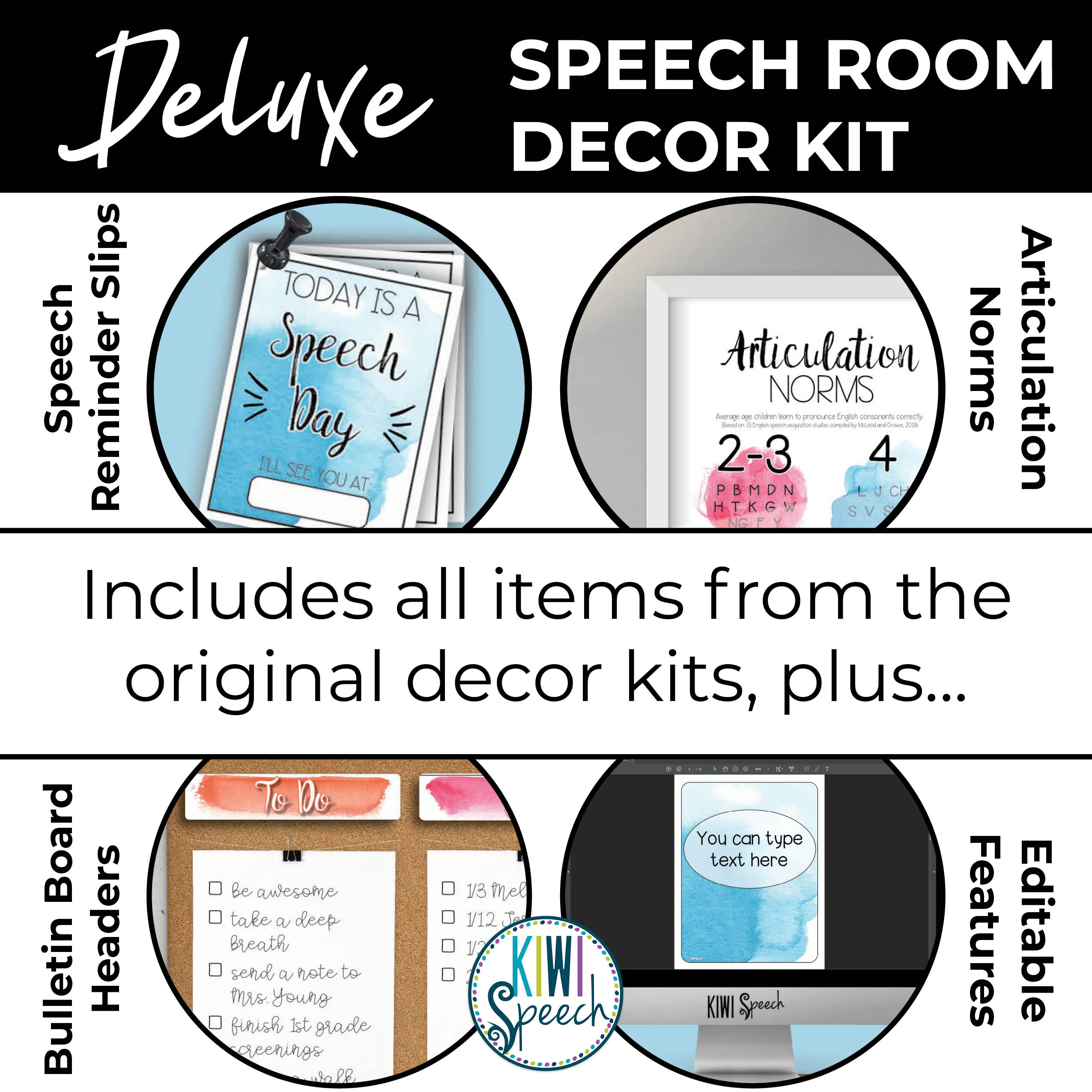 Speech Therapy Room Decor - Functional Speech Decor w/ Visual Aids ...