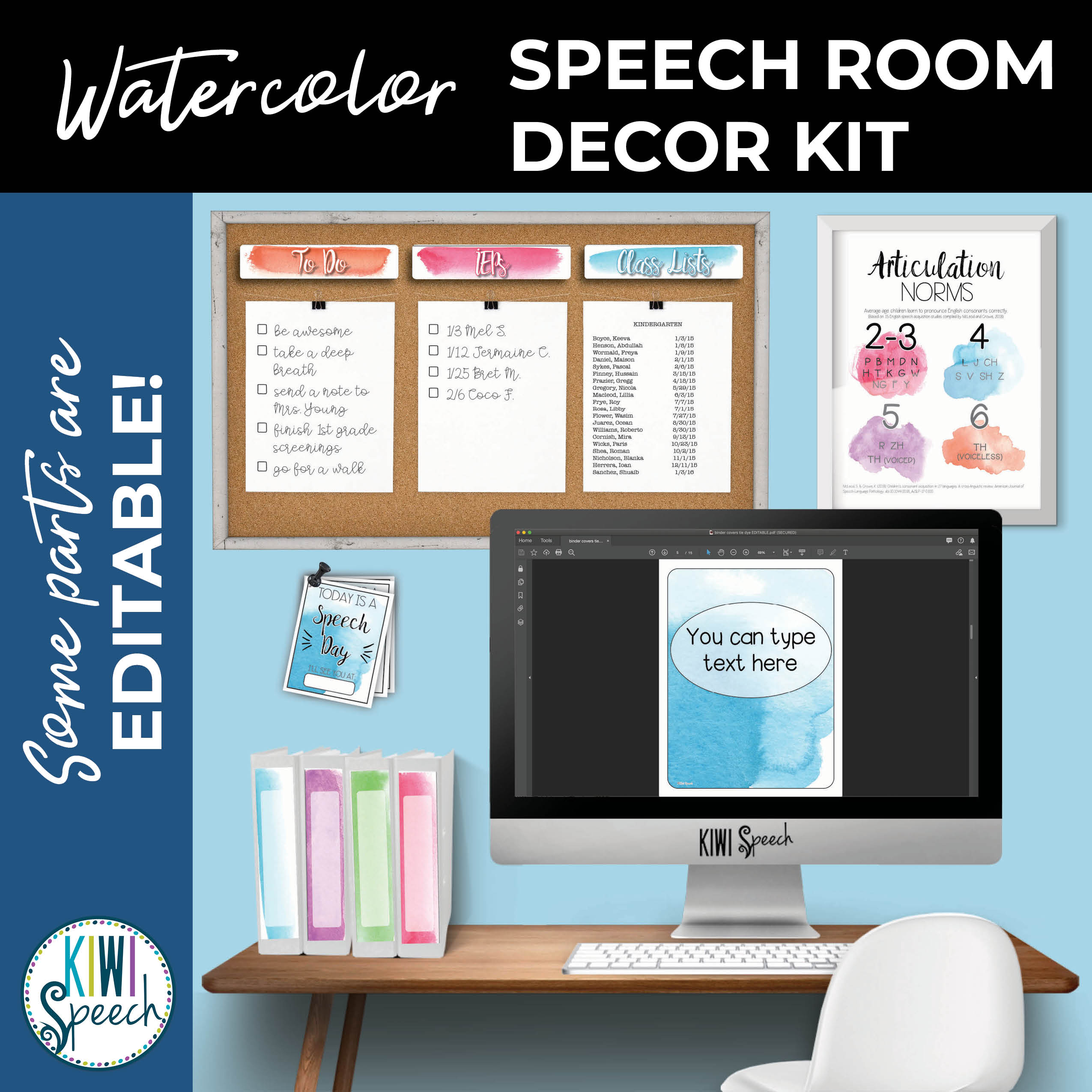 Speech Therapy Room Decor - Functional Speech Decor w/ Visual Aids ...