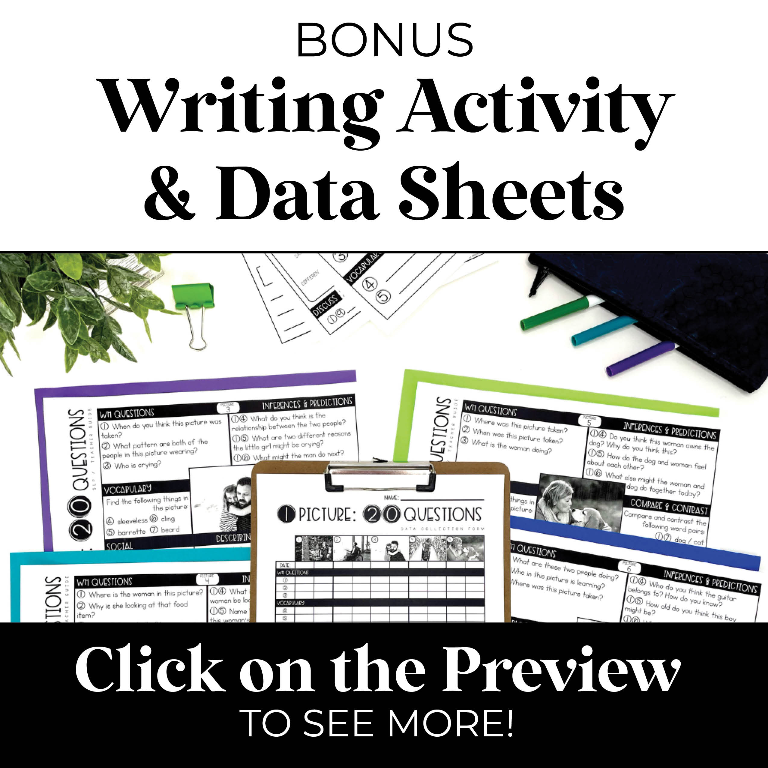 Real Photos: Mixed Group Language Activity - PDF and BOOM CARD Combo ...