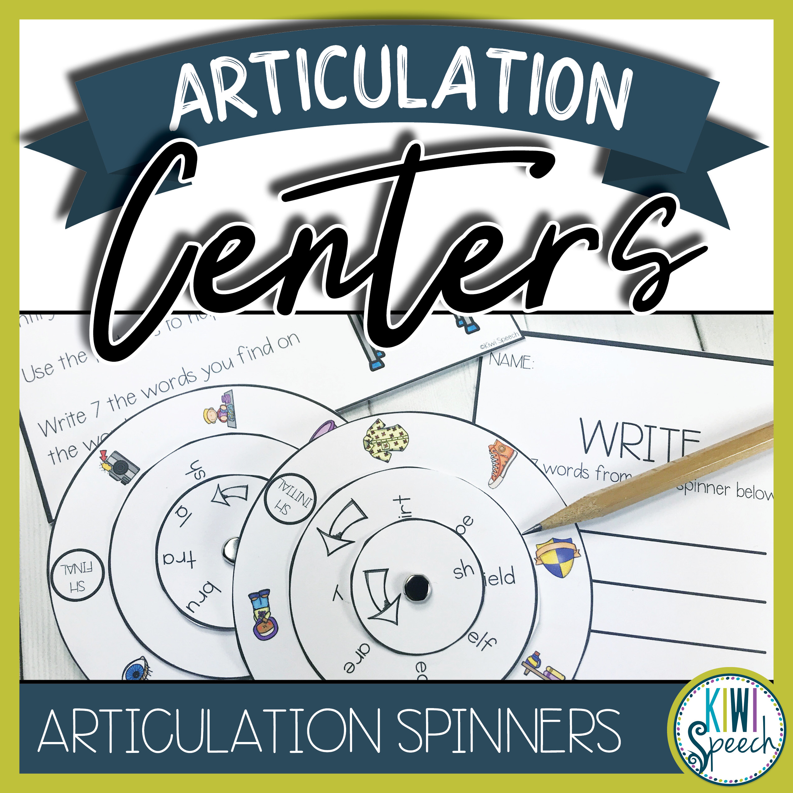 Speech Centers: Articulation Spinners - Kiwi Speech