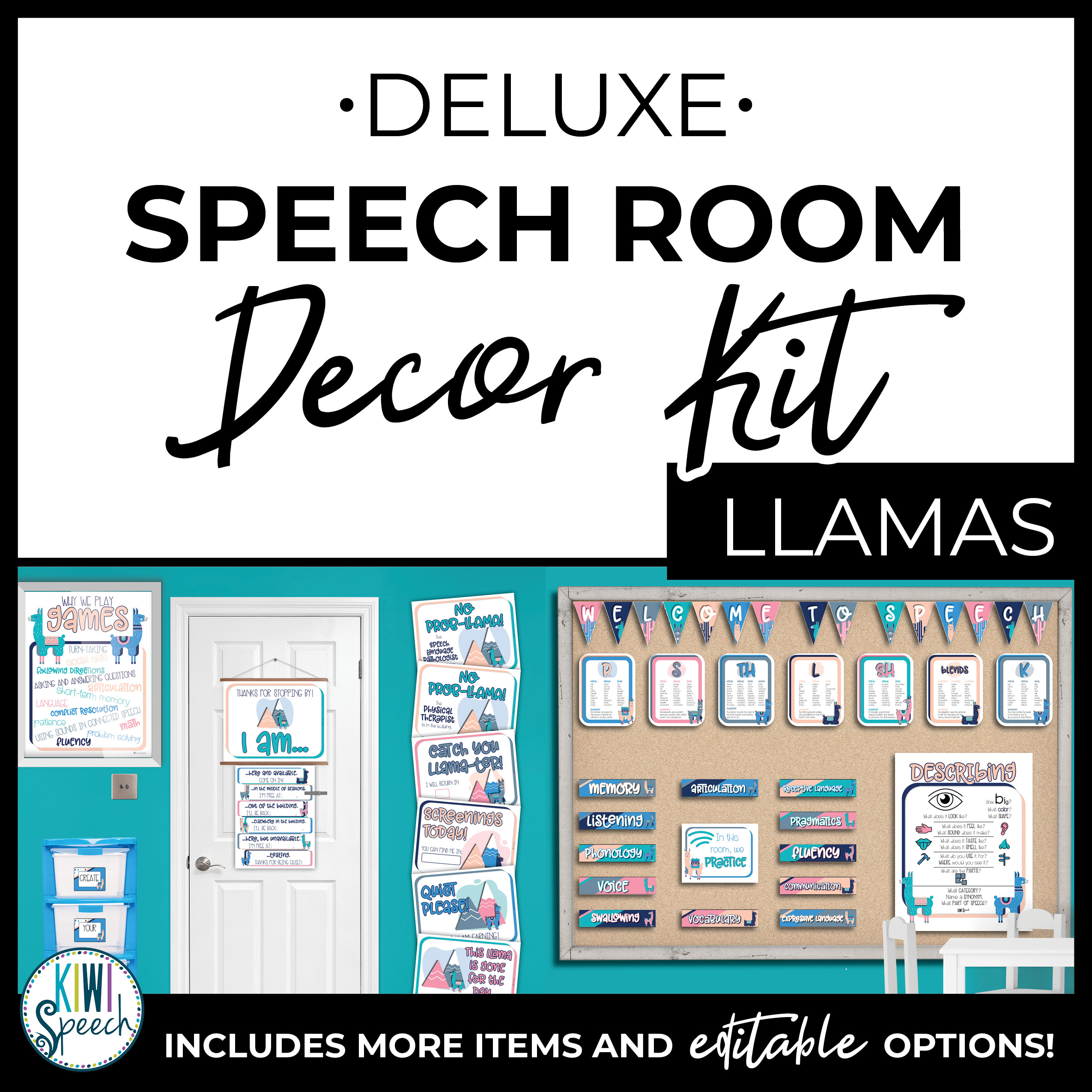 Speech Therapy Room Decor - Functional Speech Decor with Visual Aids ...