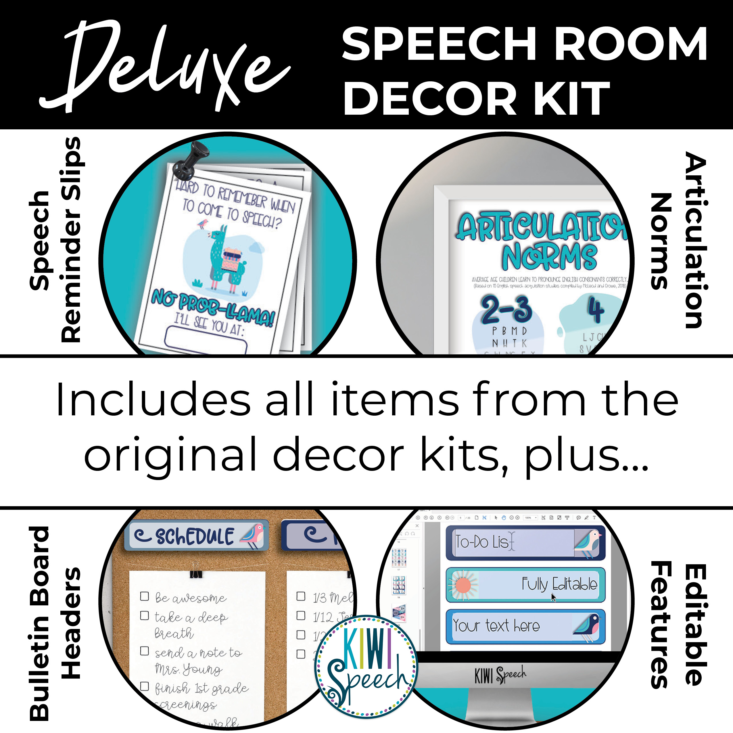 Speech Therapy Room Decor - Functional Speech Decor with Visual Aids ...