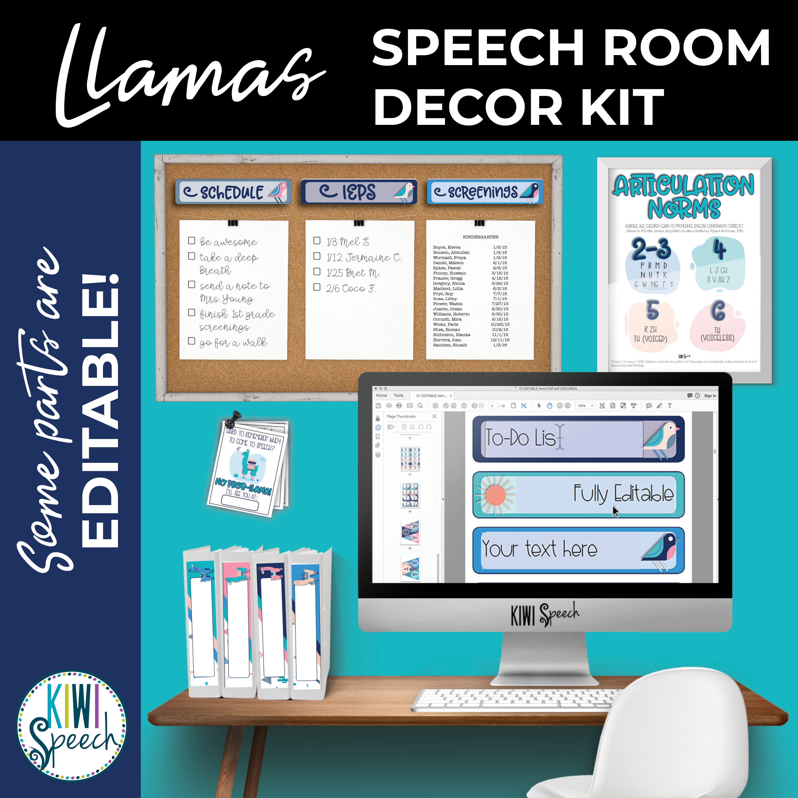Speech Therapy Room Decor - Functional Speech Decor with Visual Aids ...