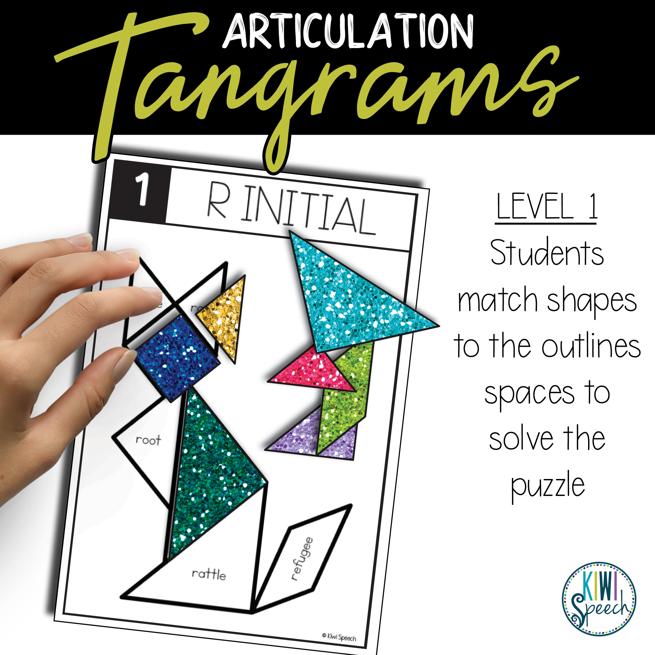 Tangram Speech Therapy Puzzles - Speech Therapy Activity for R and R ...