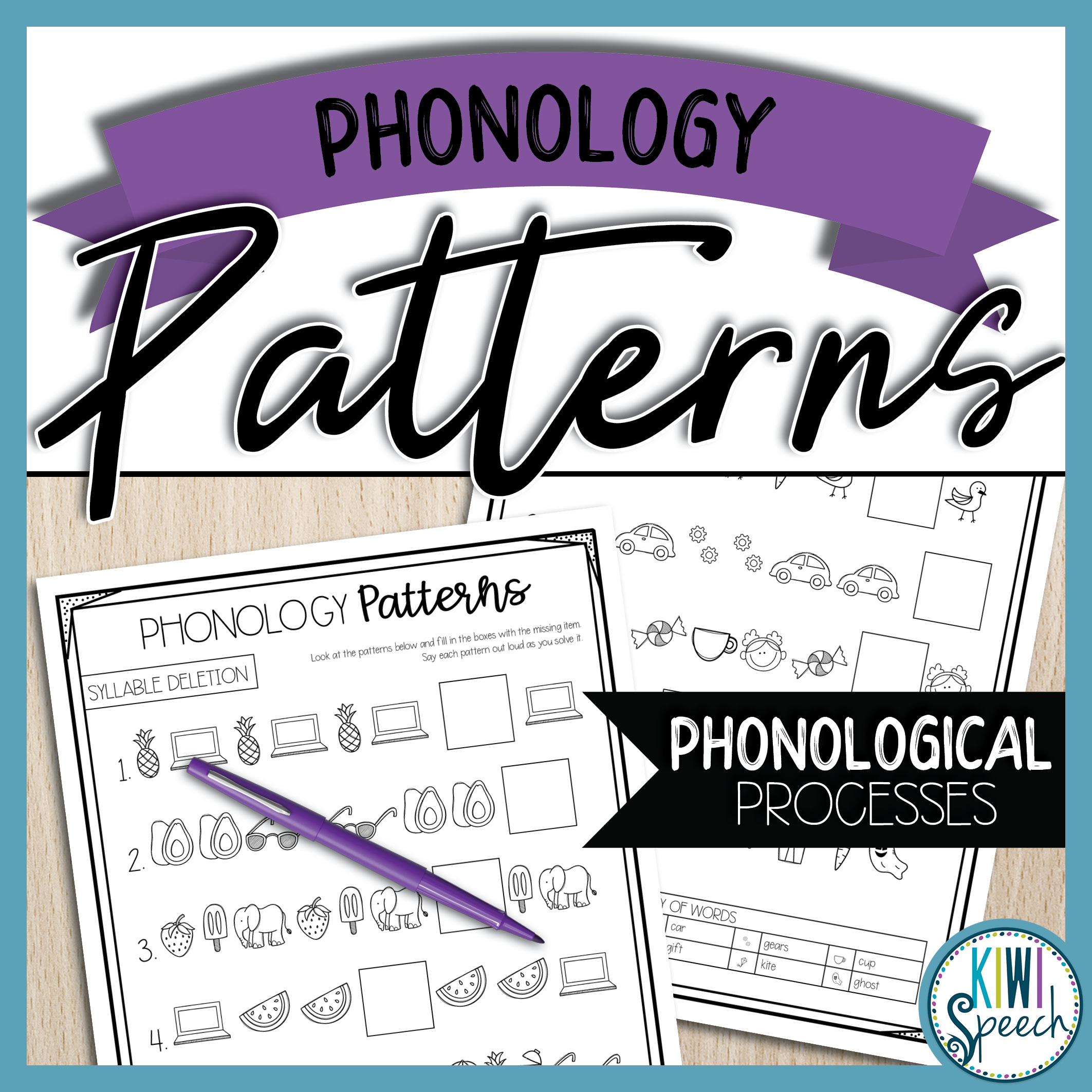 No Prep Articulation Patterns for Speech Therapy - Phonology Patterns ...