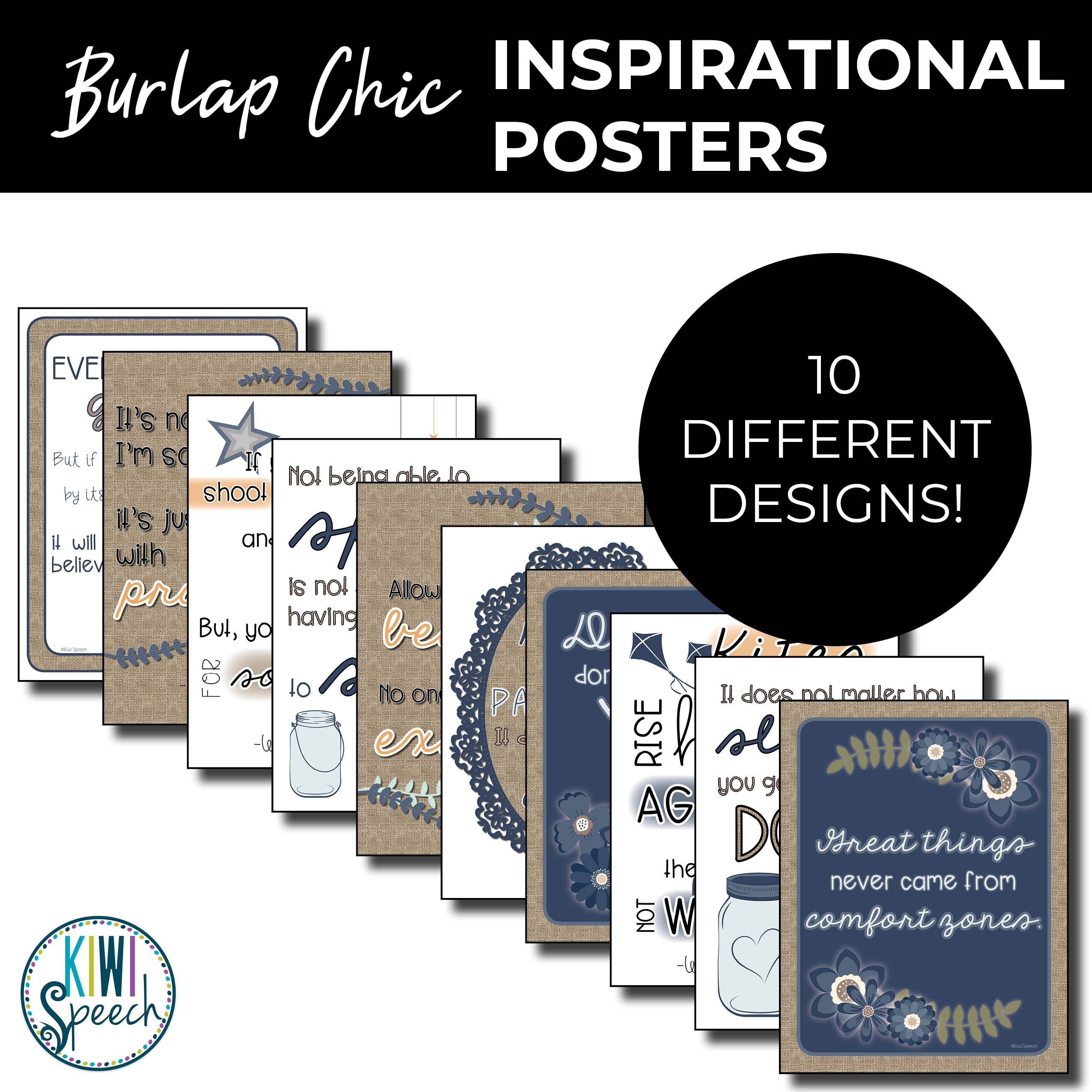 Motivational Posters for Classroom Decor & Speech Therapy Room Decor ...