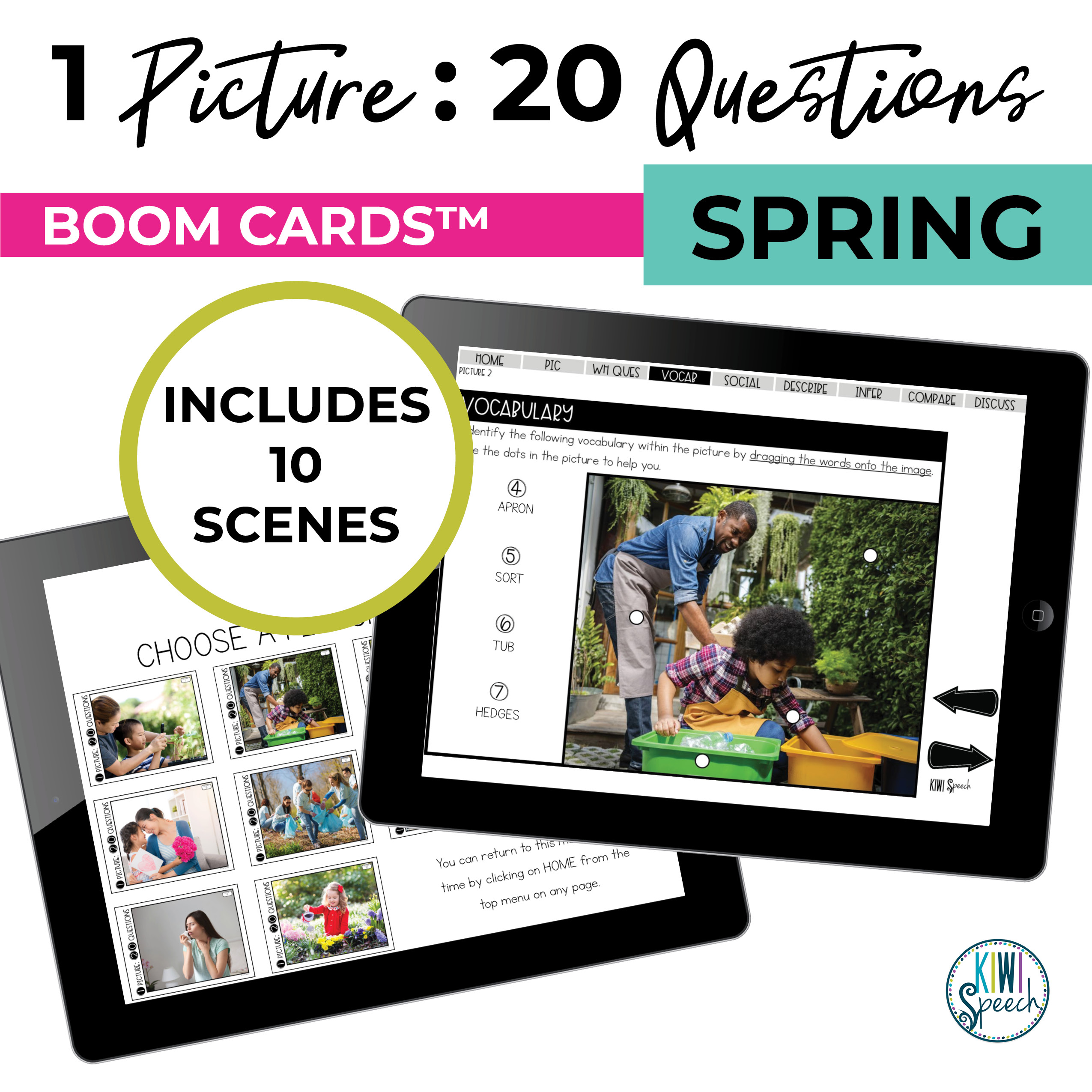 BOOM Cards Language Activity for Speech Therapy with Real Photos ...