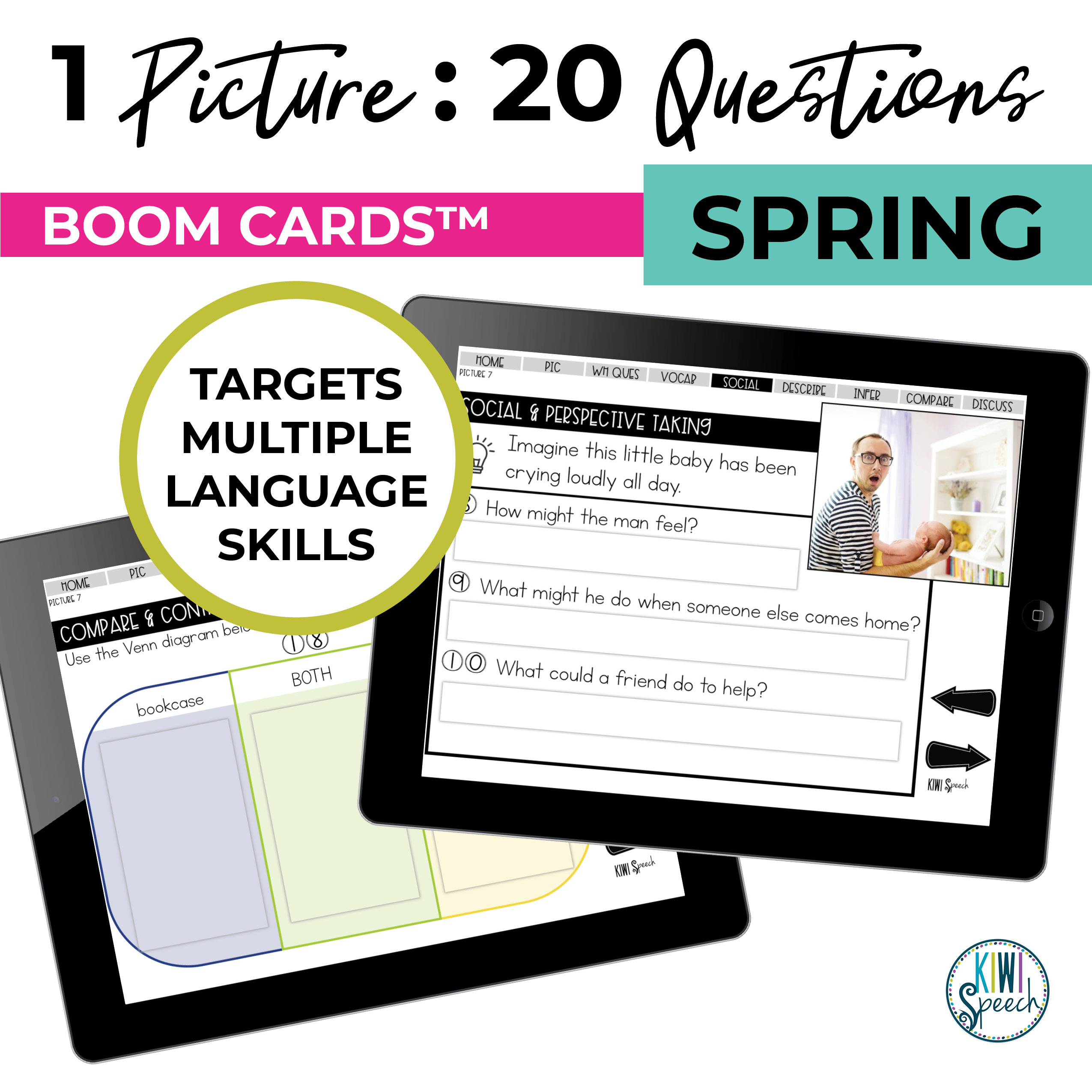 BOOM Cards Language Activity for Speech Therapy with Real Photos ...