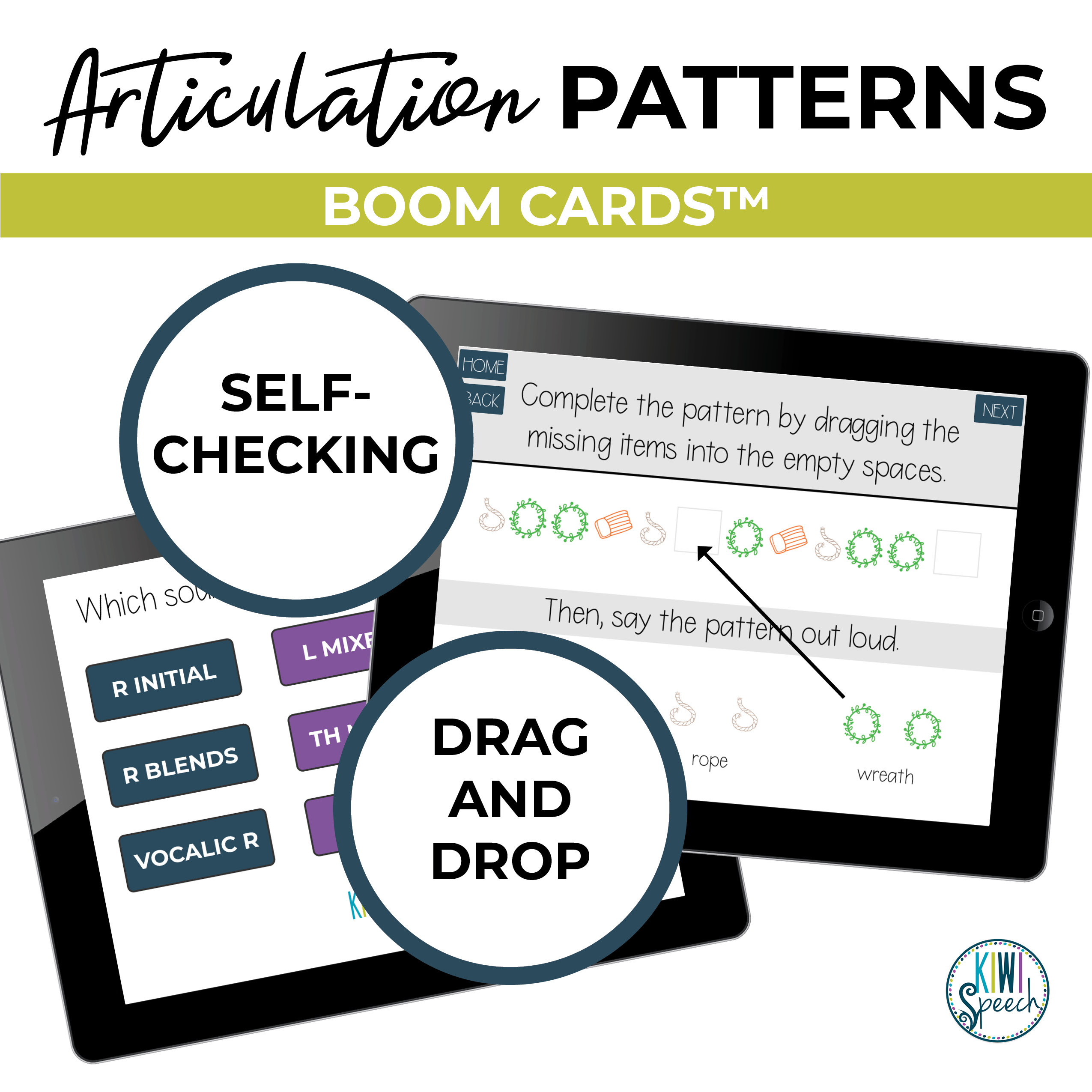 Articulation Patterns for Speech Therapy - PDF and BOOM CARD Combo Pack ...