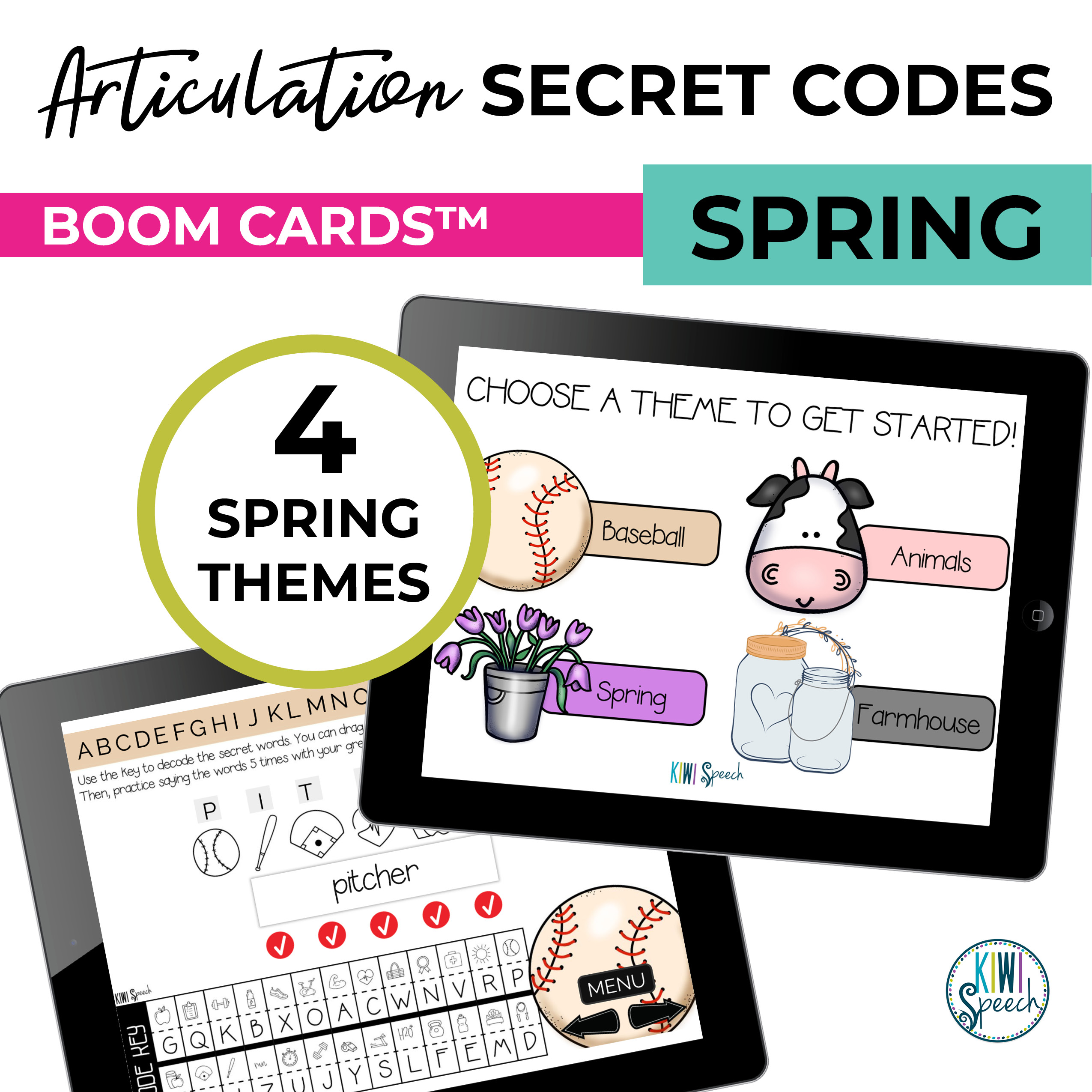 Spring Articulation Secret Codes BOOM Cards BUNDLE for Distance ...