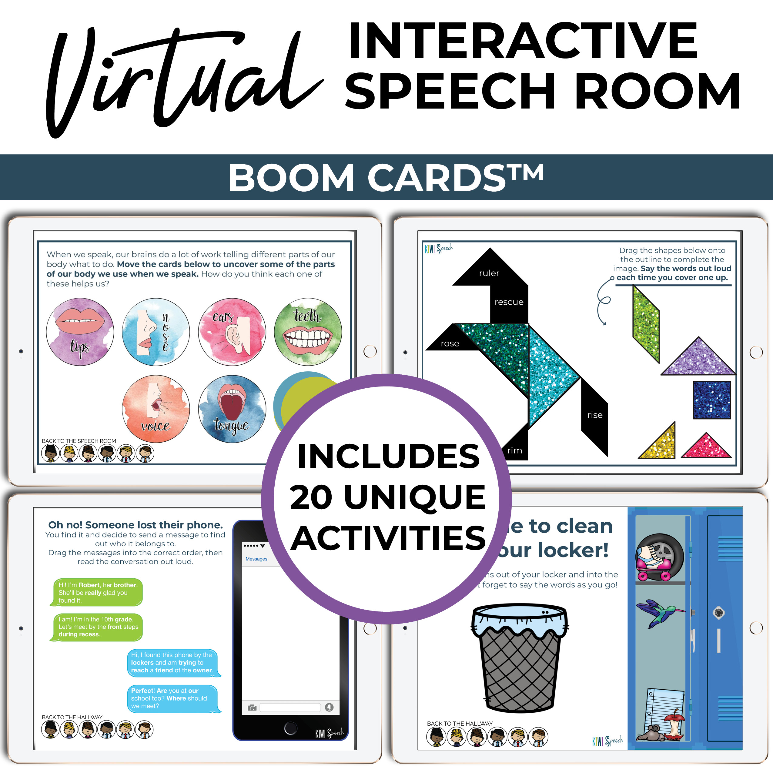Virtual Speech Room - Articulation Boom Cards for R - Digital R Sound ...