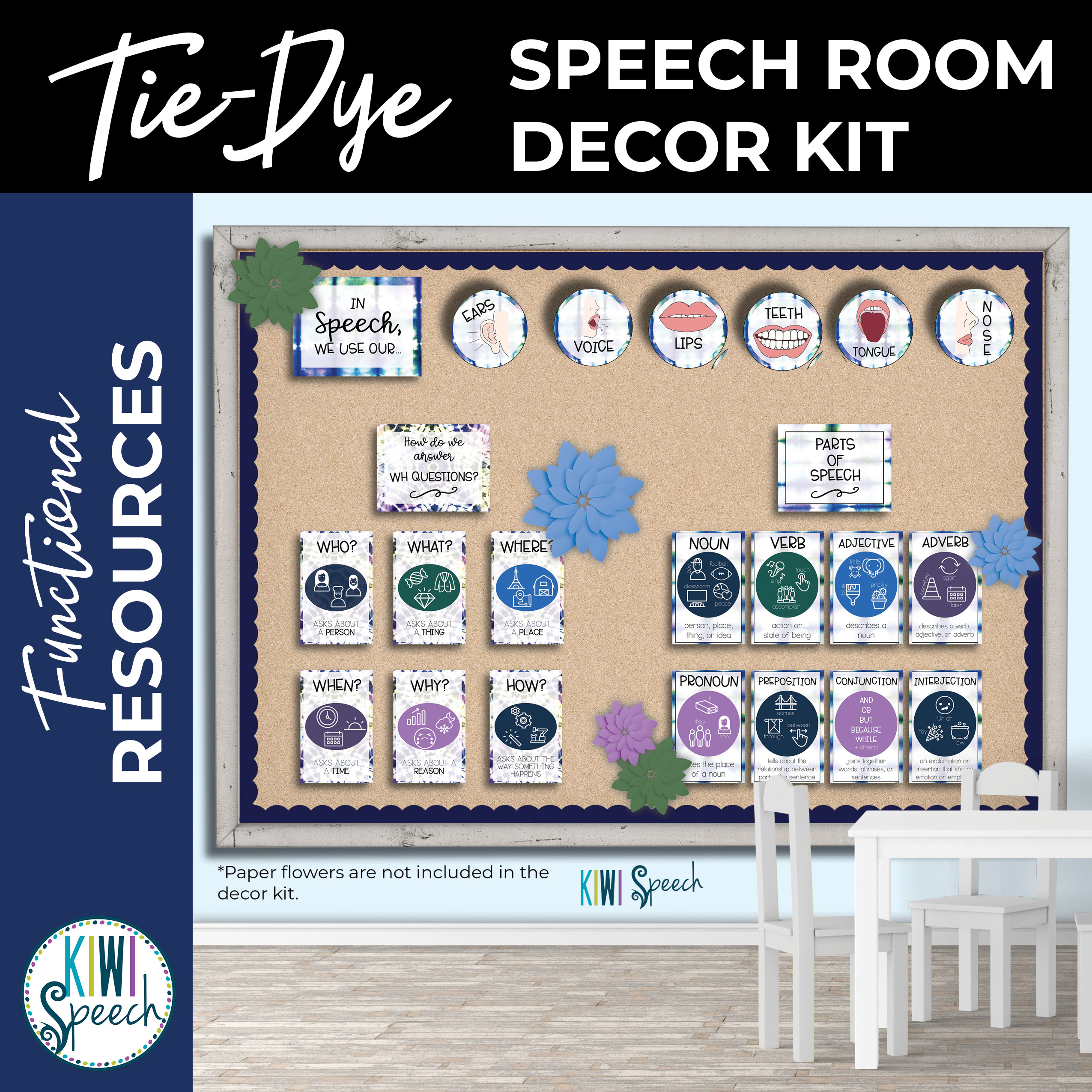 Speech Therapy Room Decor - Functional Speech Decor Kit w/ Visual Aids ...