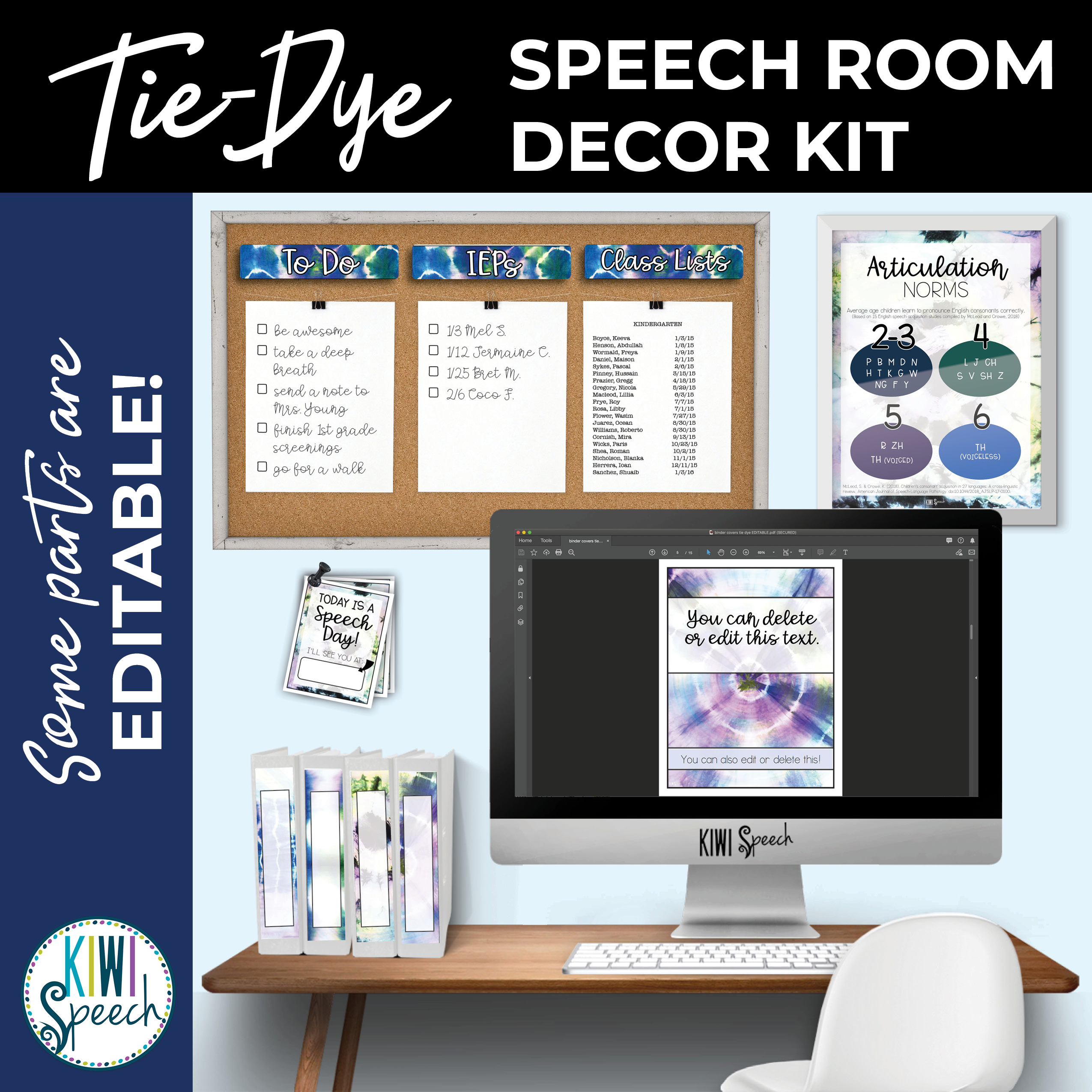 Speech Therapy Room Decor - Functional Speech Decor Kit w/ Visual Aids ...