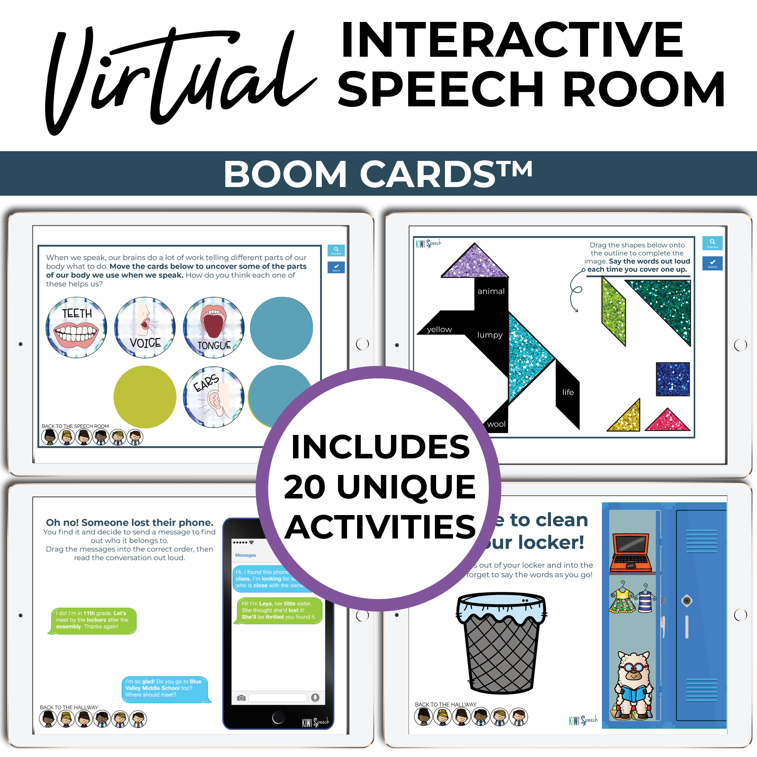 Virtual Speech Room - Articulation Boom Cards for L - Digital L Sound ...