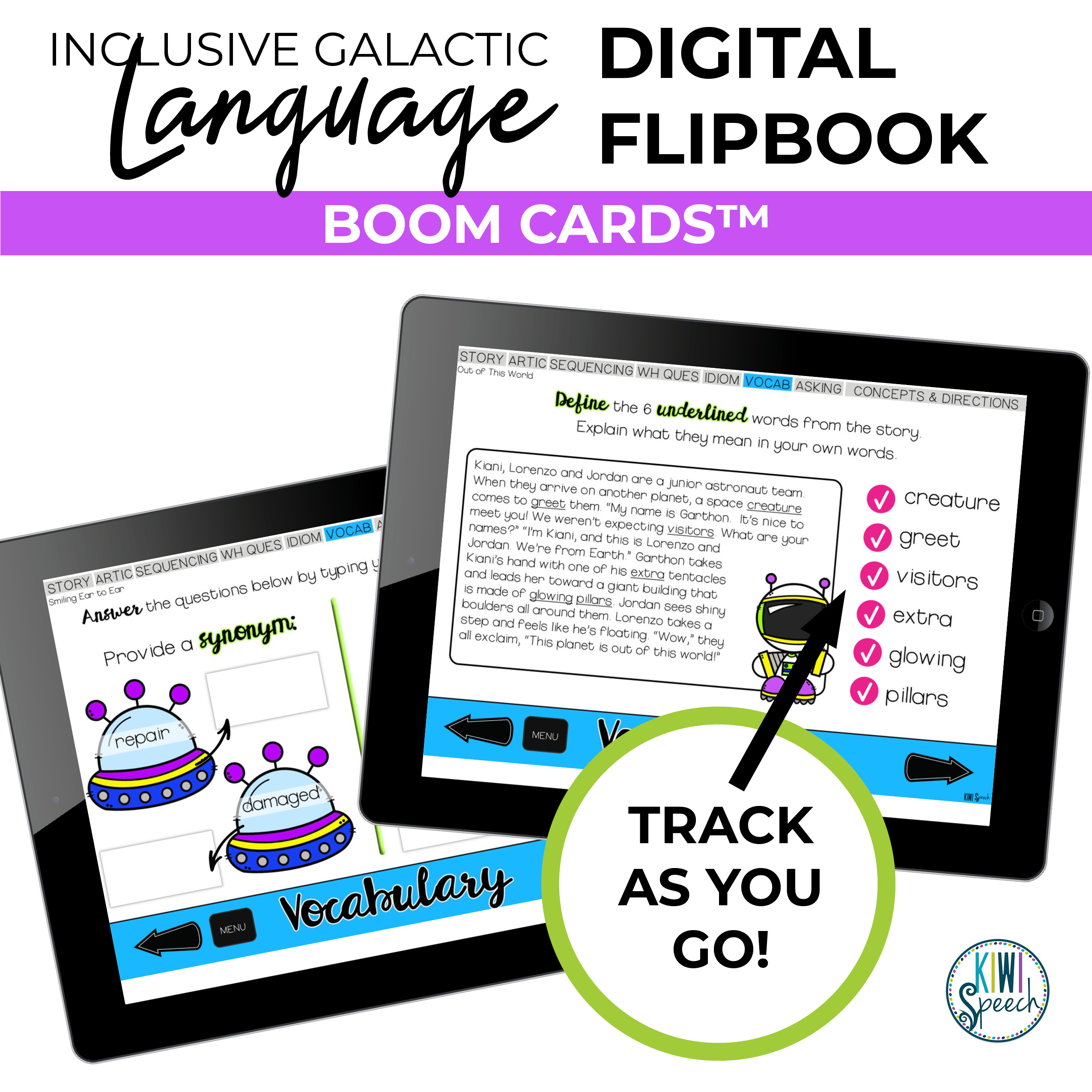 Inclusive Galactic Theme - Language DIGITAL Flip Books - BOOM Cards ...