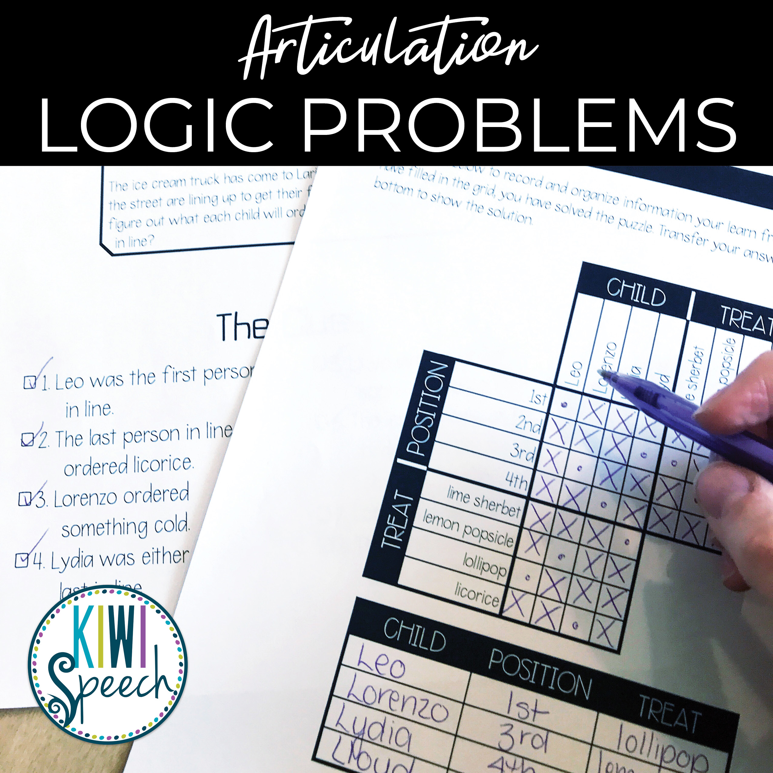 Articulation Logic Problems R & L | NO-PREP Speech Therapy Brain Teaser ...