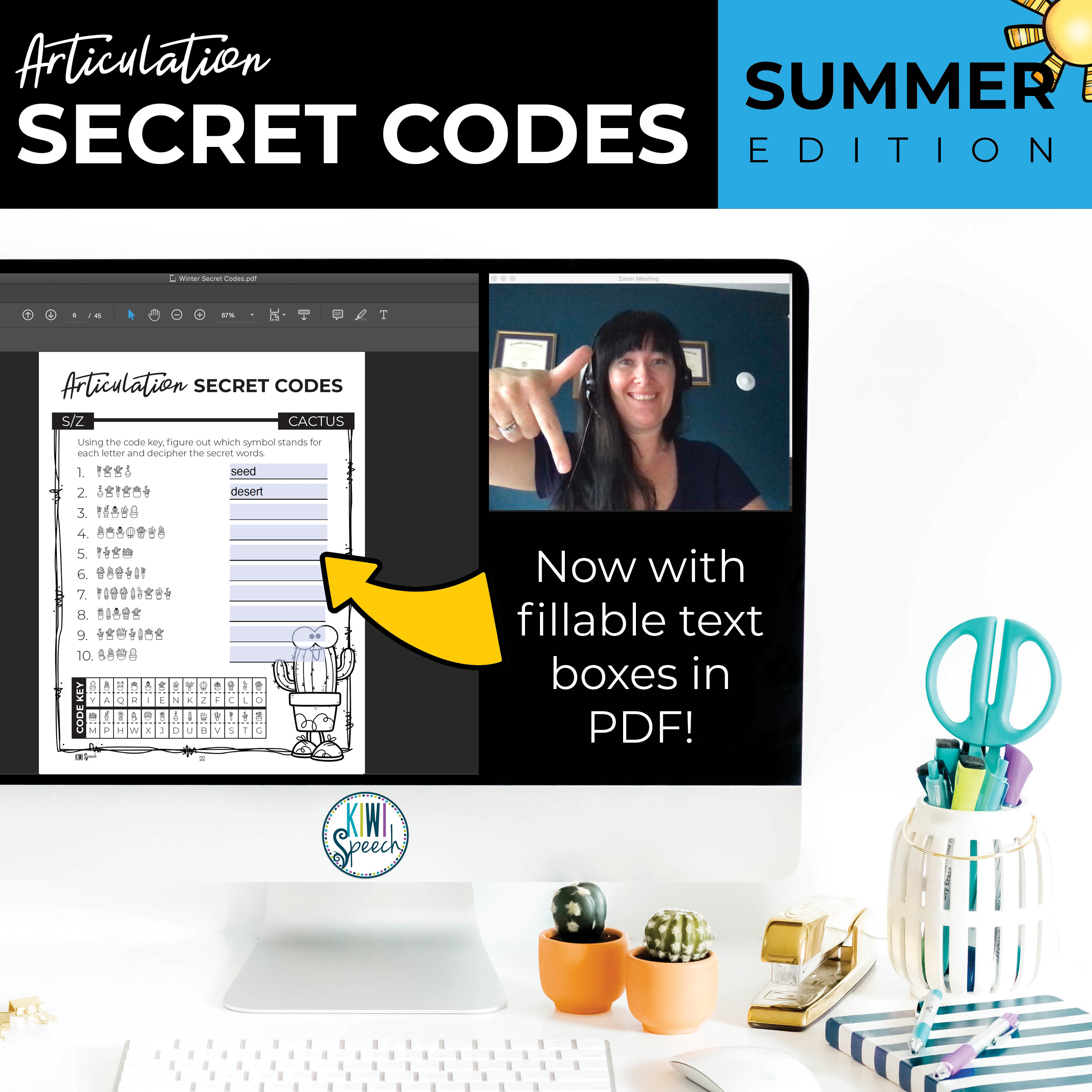 NO PREP Seasonal Articulation Secret Codes for Speech - SUMMER Edition ...