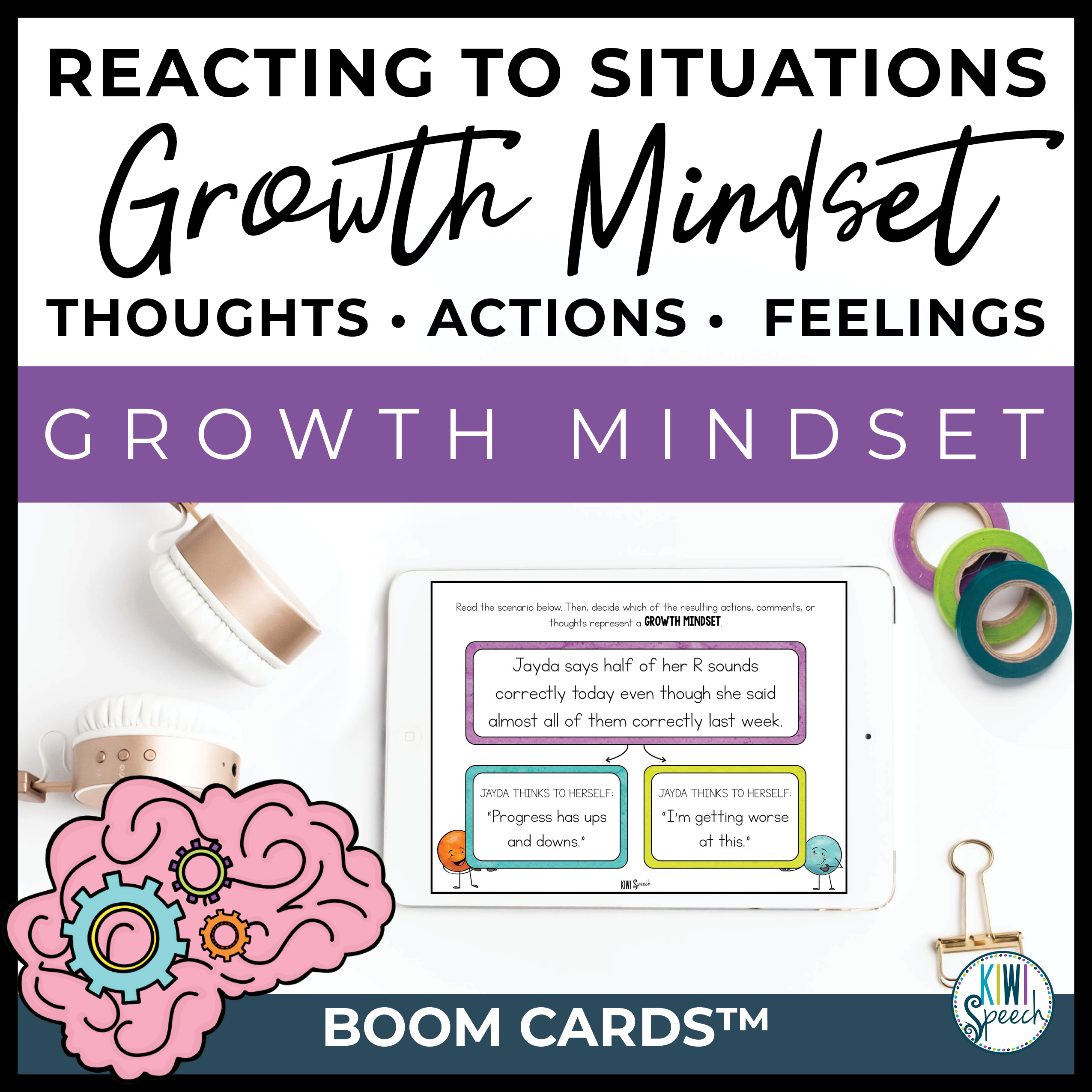 Growth Mindset in Speech: Growth Mindset Actions, Thoughts, and ...
