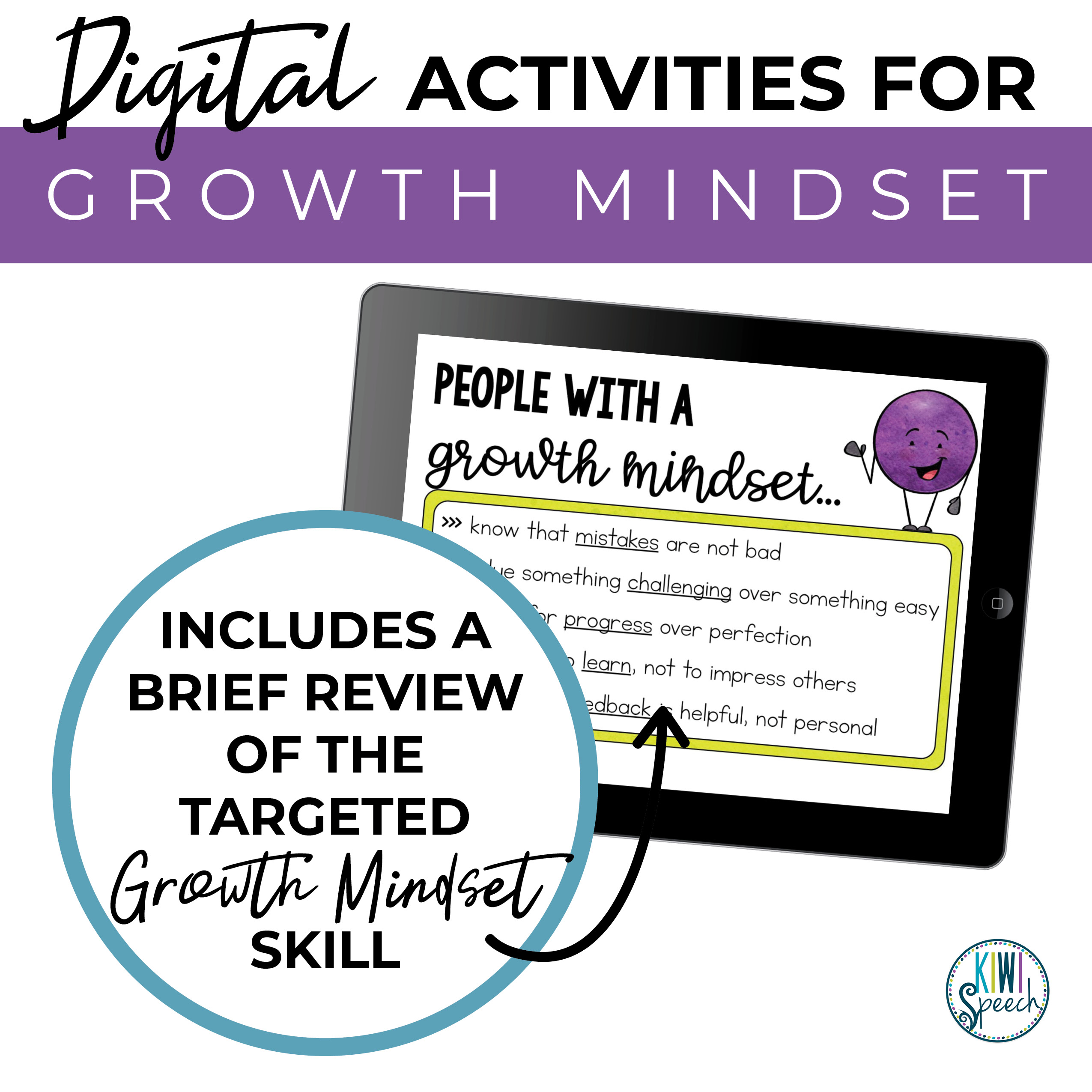 Growth Mindset in Speech: Growth Mindset Actions, Thoughts, and ...