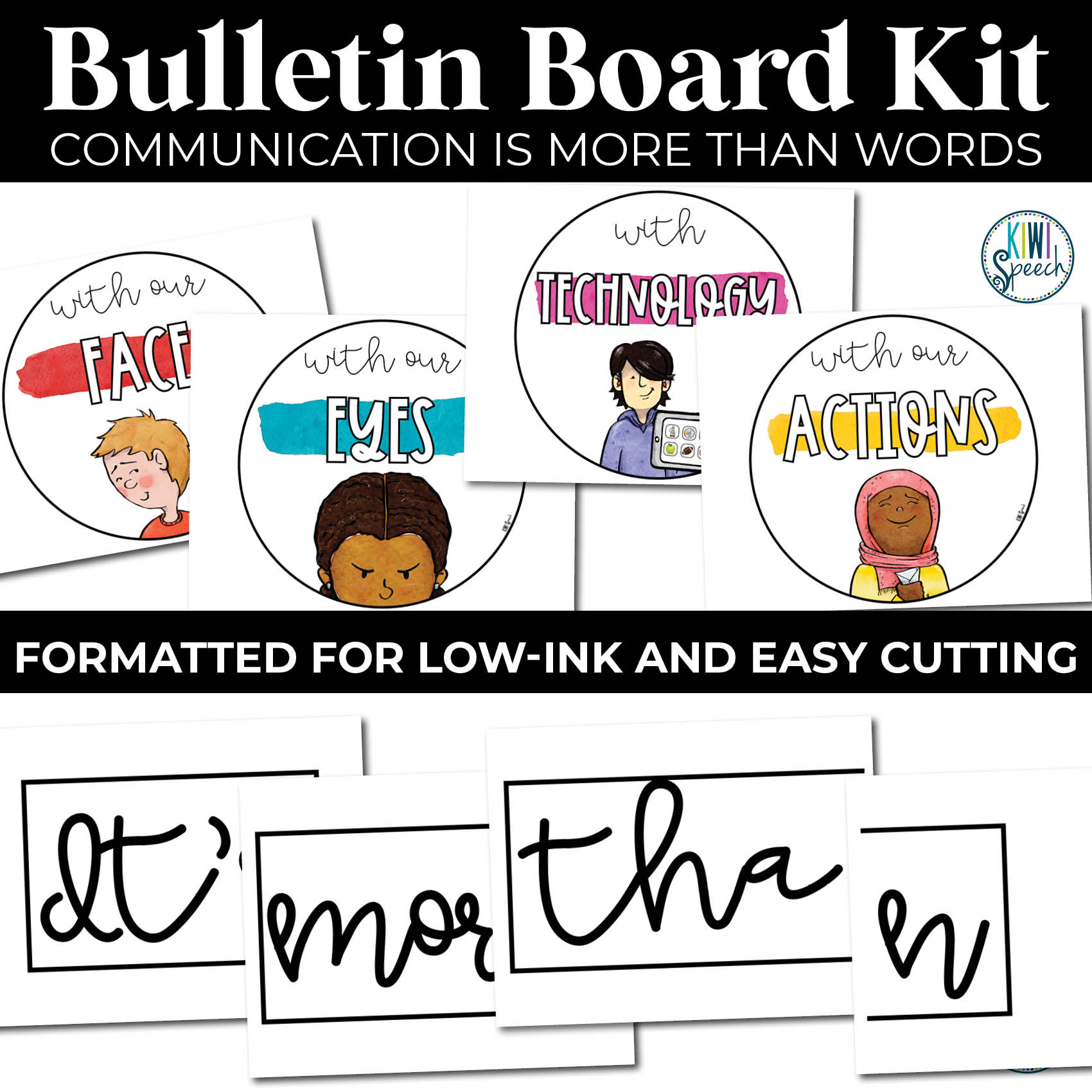 Speech Therapy Bulletin Board Kit - Communication Is More Than Words ...