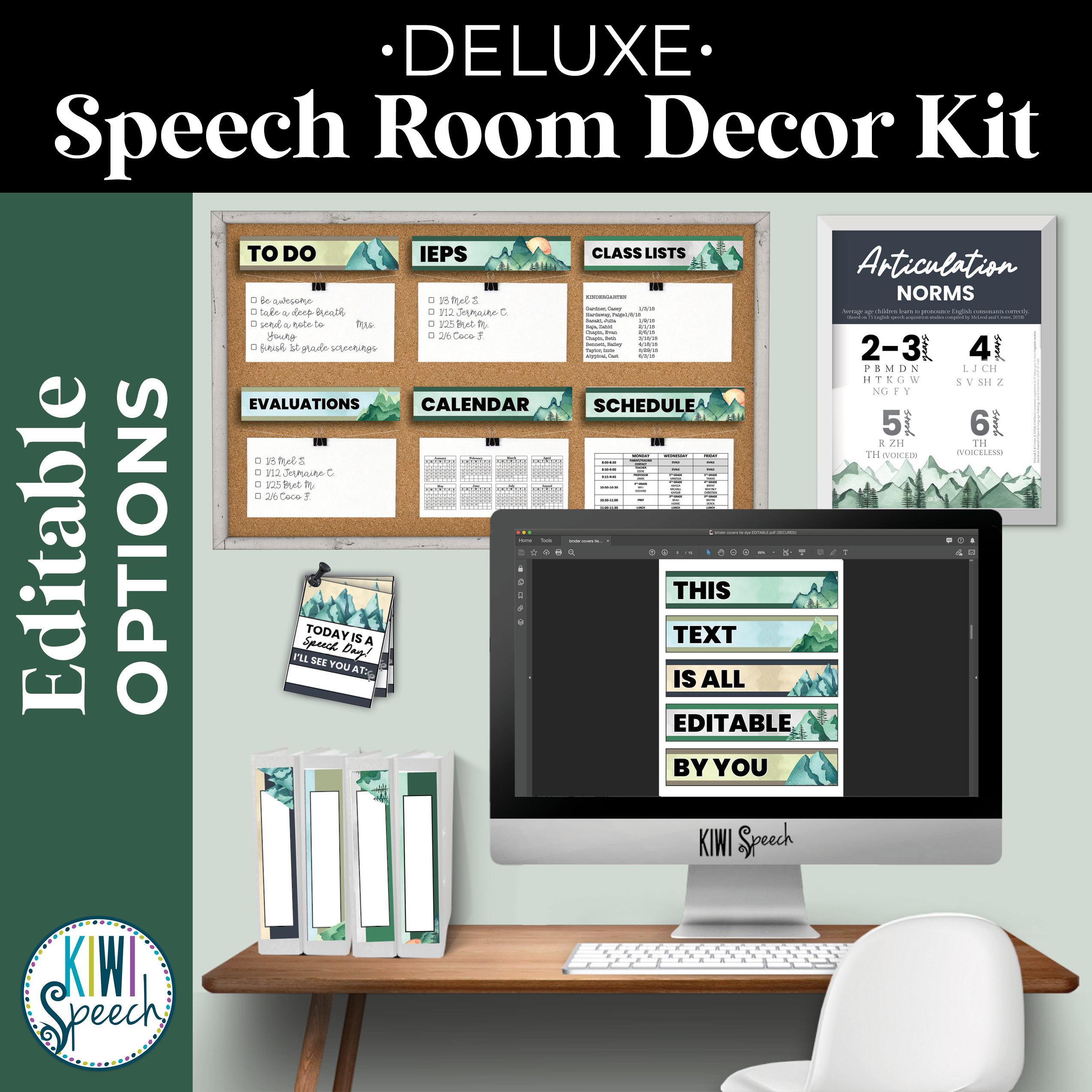 Speech Therapy Room Decor - Functional Speech Decor with Visual Aids ...