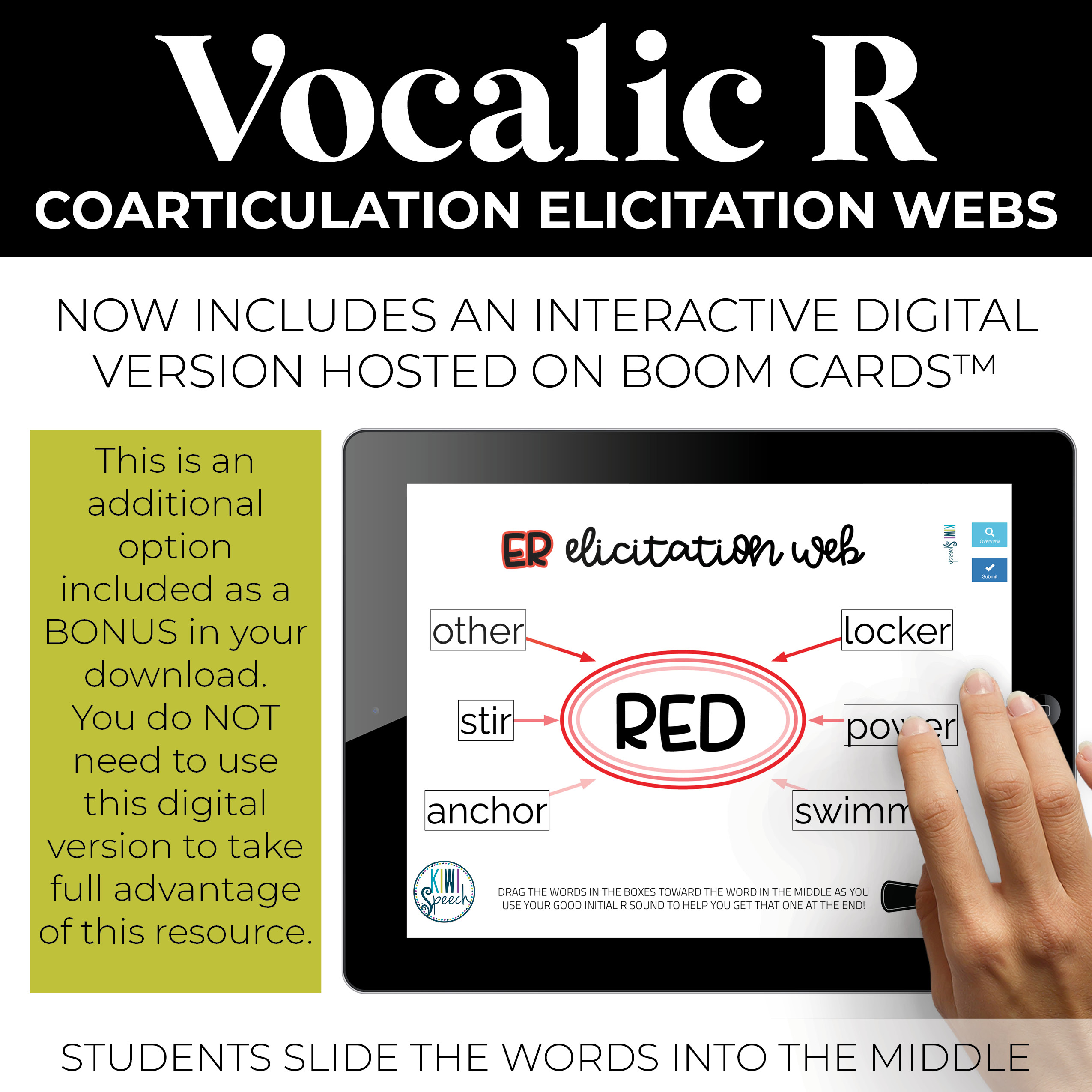 Vocalic R Elicitation Webs - Coarticulation for Vocalic R (+ digital ...