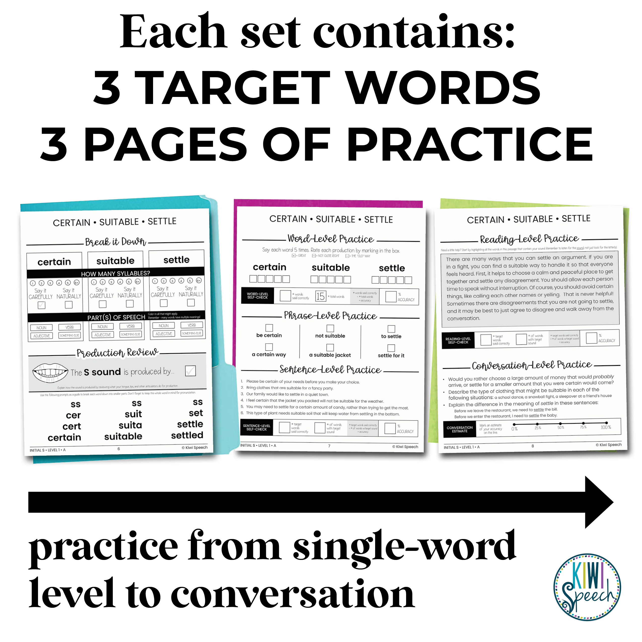 S Articulation for Older Students from Words to Carryover - Upper ...
