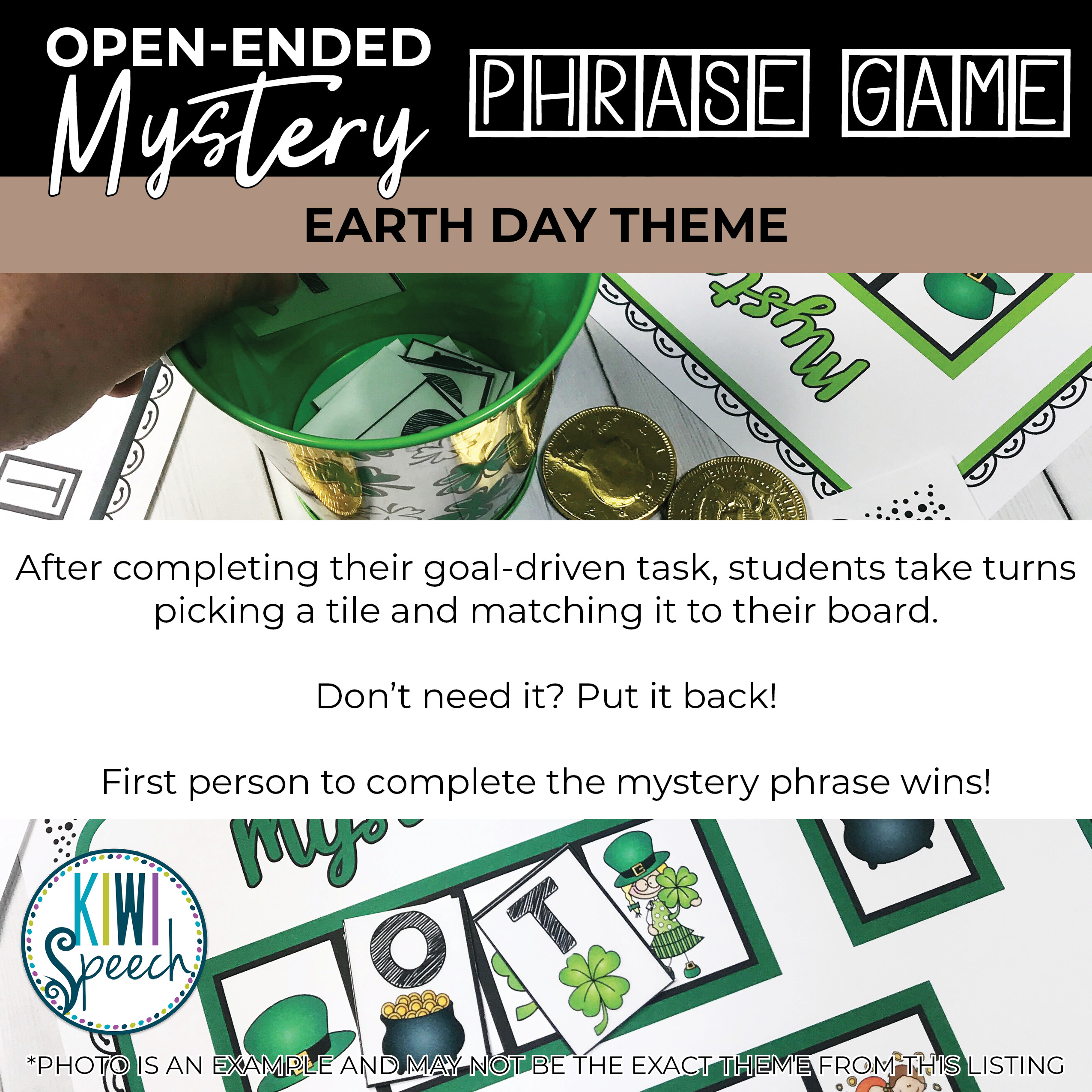 Open Ended Reinforcer Game for Any Goal in Speech Therapy - Earth Day ...