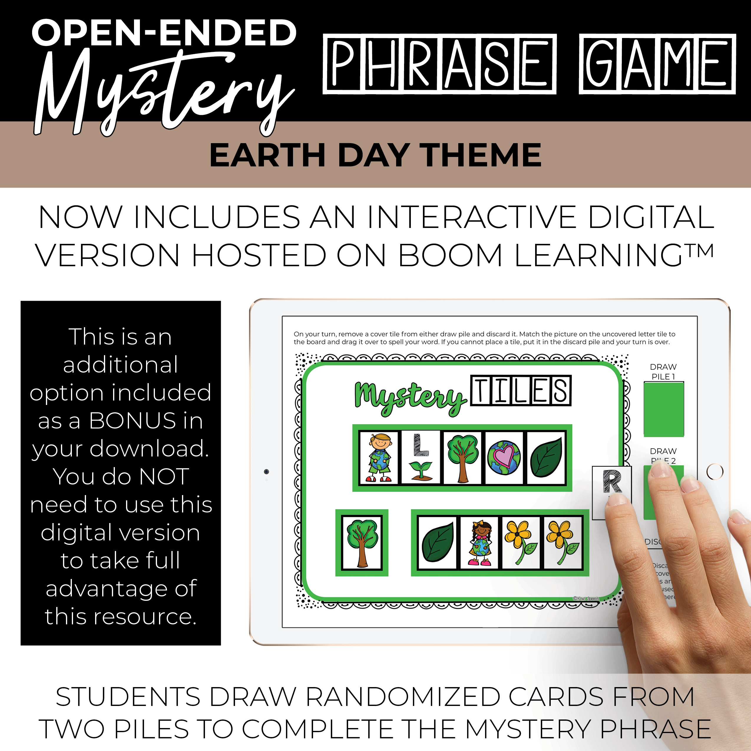 Open Ended Reinforcer Game for Any Goal in Speech Therapy - Earth Day ...
